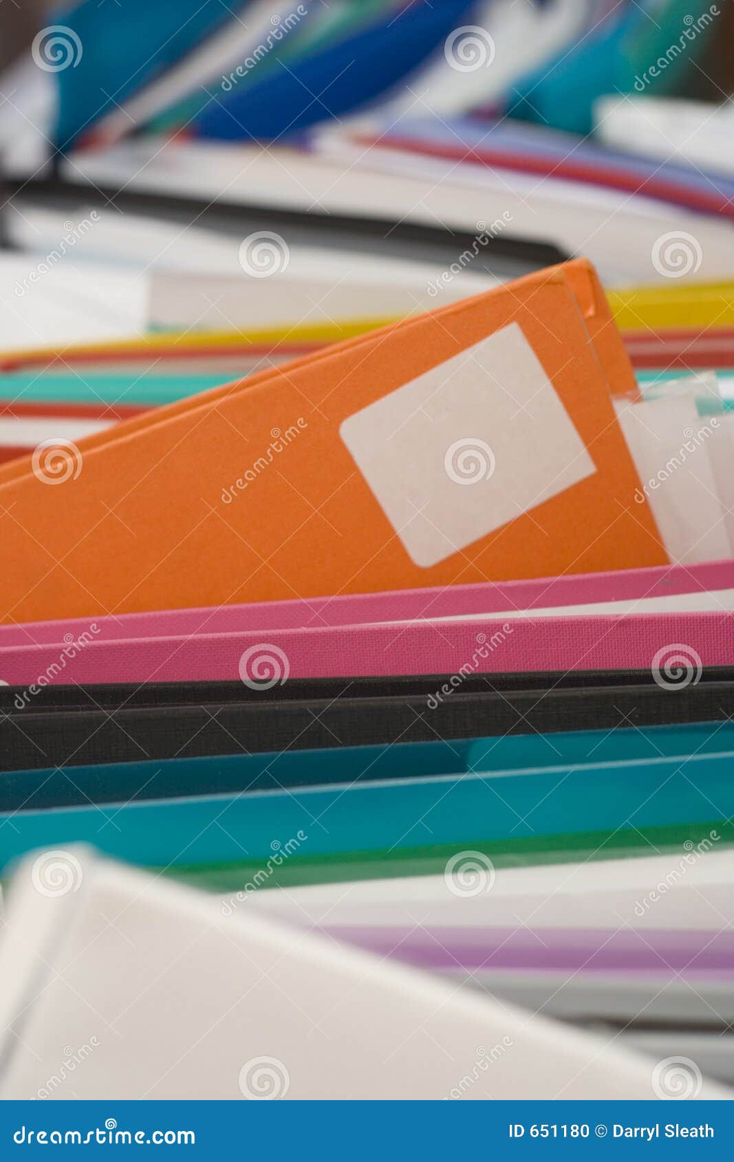 Orange File with Space for Text. Stock Photo - Image of project ...