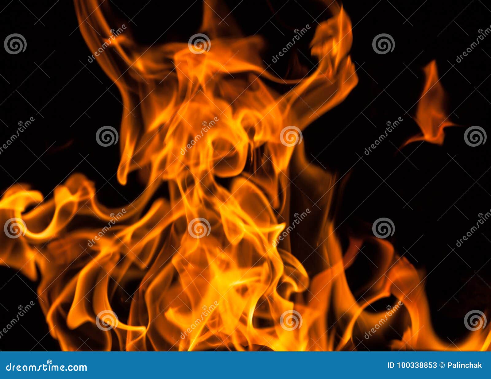Orange fire flames stock image. Image of gasoline, ablaze - 100338853
