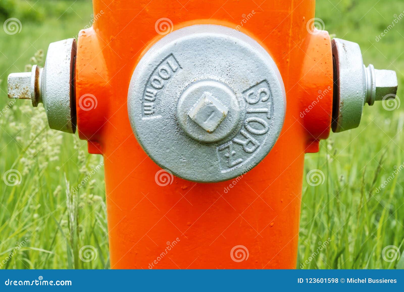 Orange Fire Hydrant stock photo. Image of utility, firetruck - 123601598