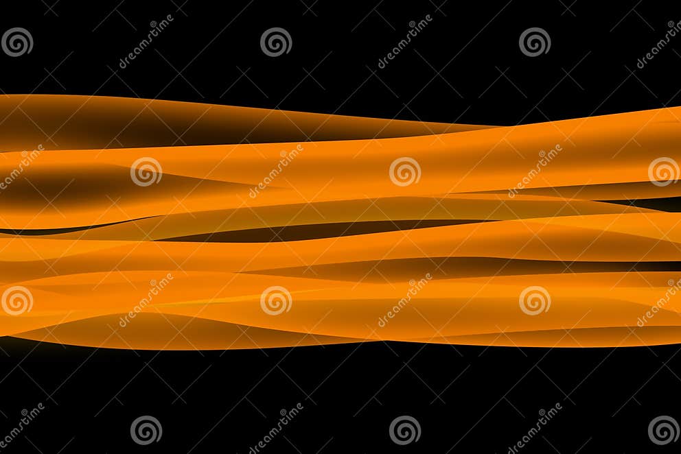 Orange fire ribbons stock illustration. Illustration of rays - 1232152