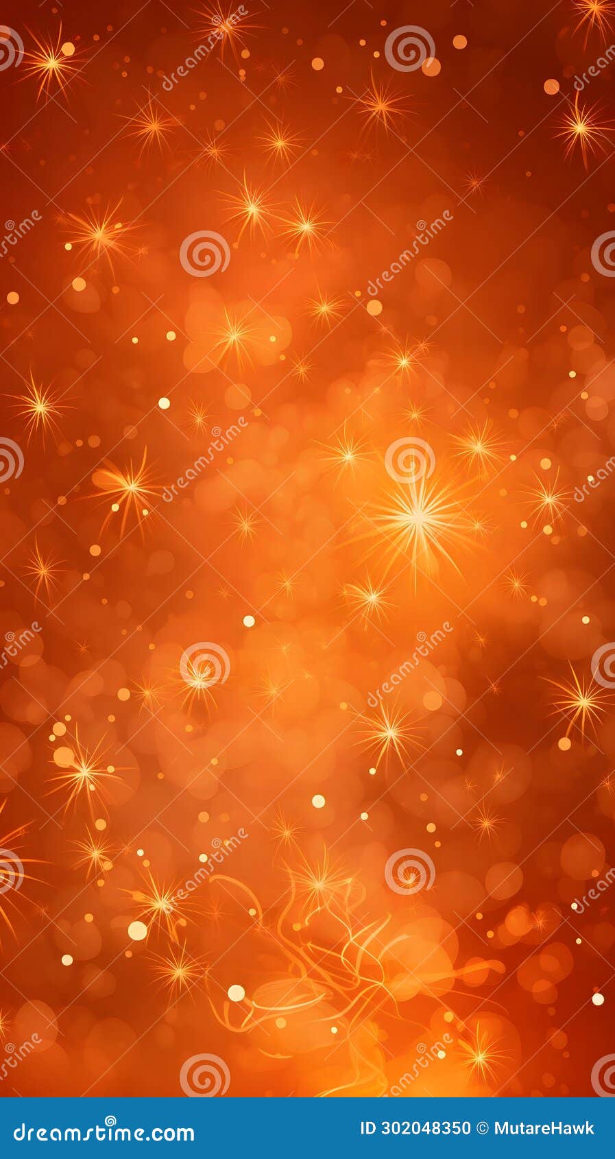 Orange Fireworks As Abstract Background, Wallpaper, Banner, Texture ...
