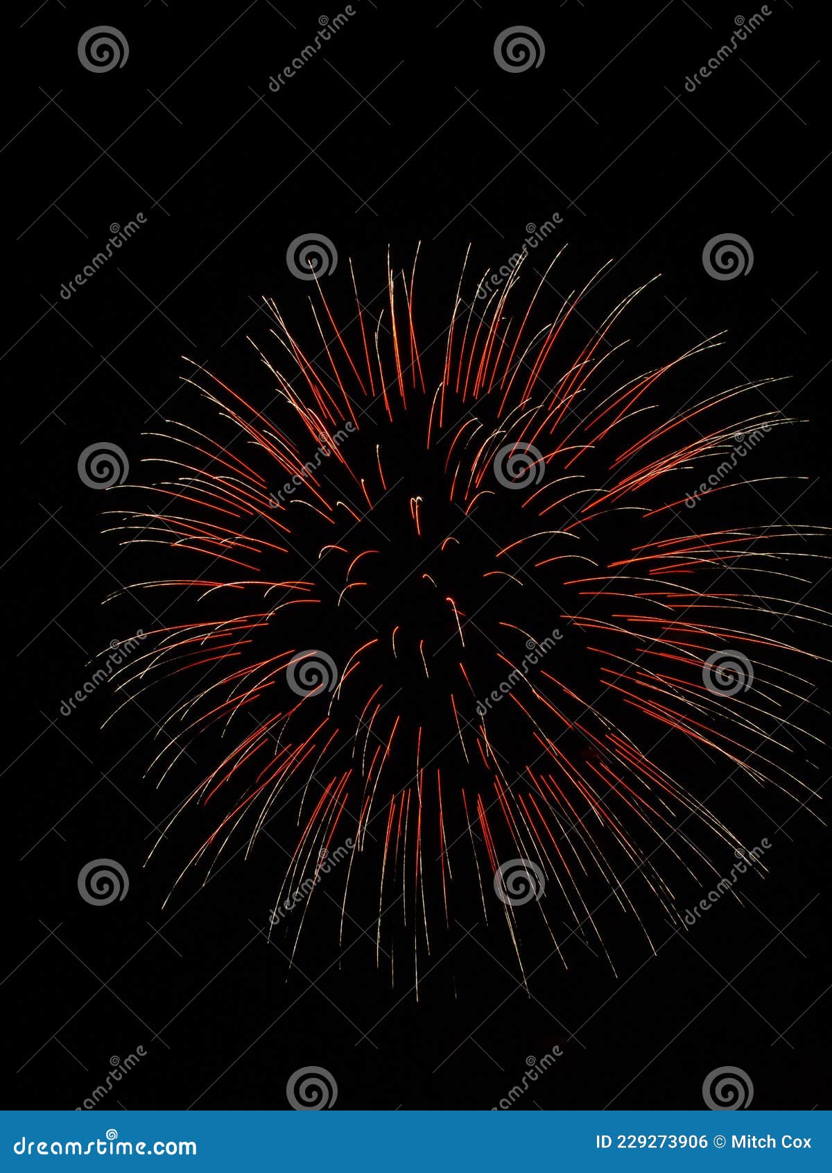 Orange Fireworks stock photo. Image of explosion, fireworks - 229273906
