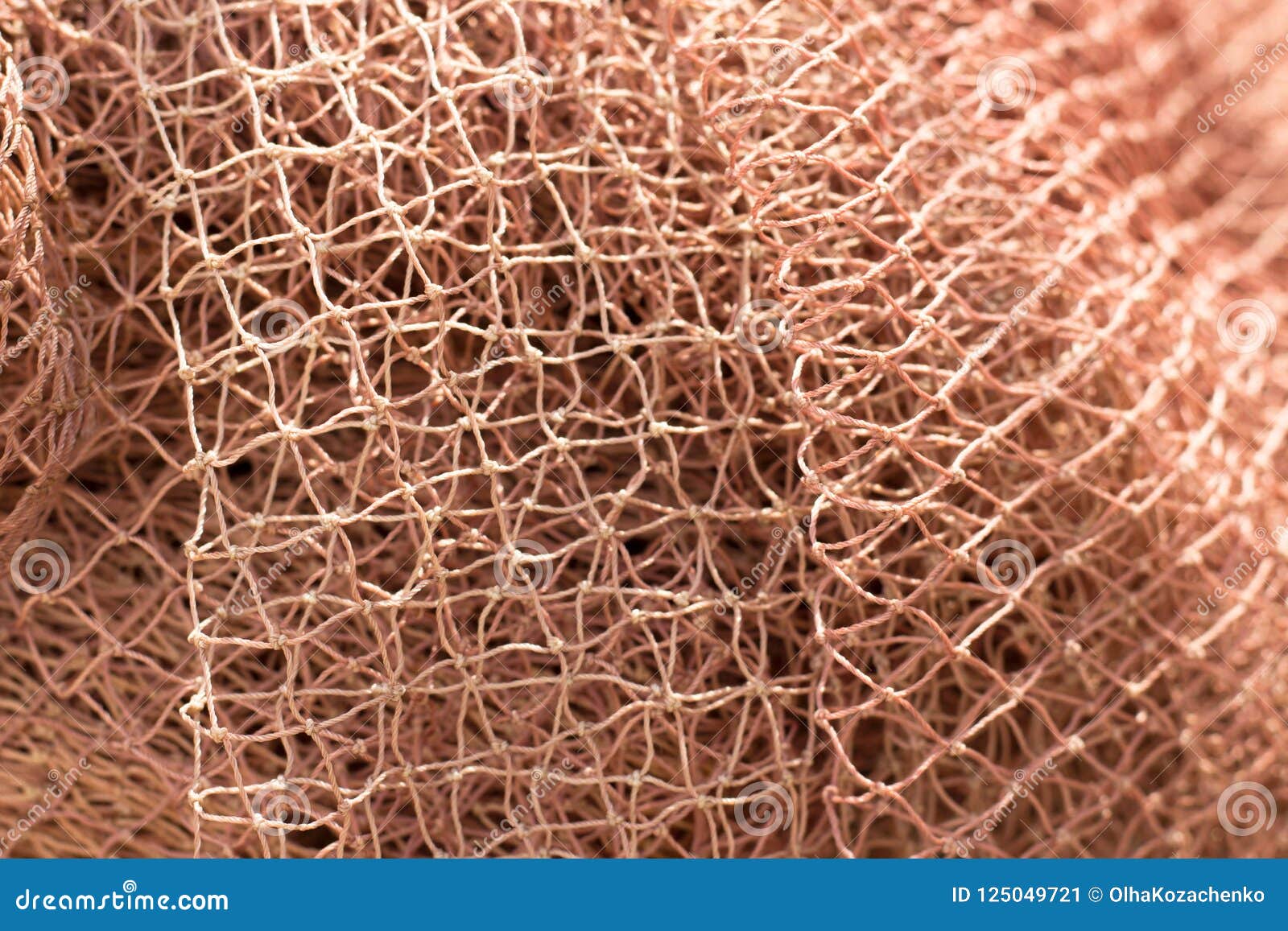 Orange Fishnet Texture. Close Up Pattern Stock Image - Image of ...