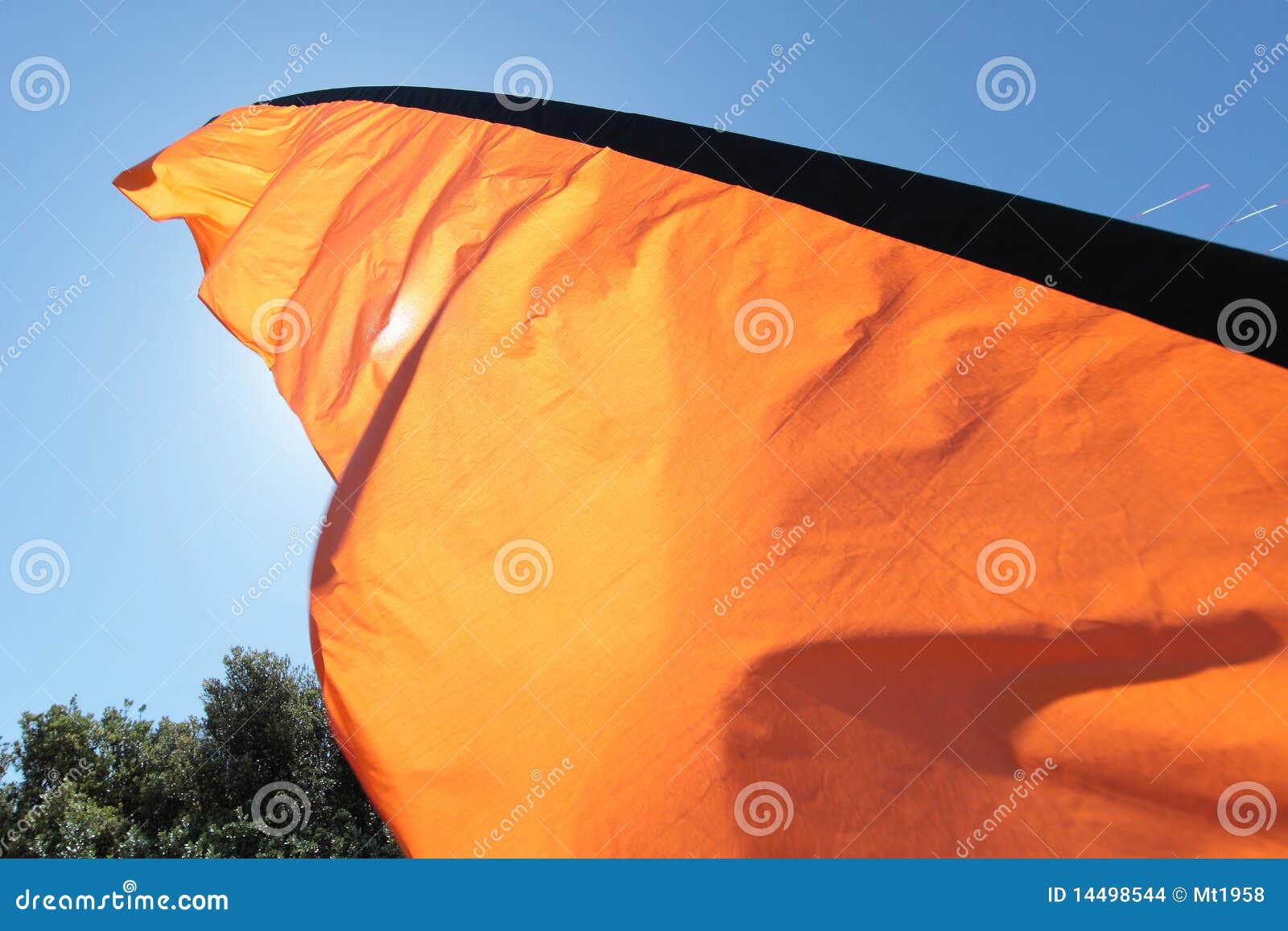 Orange Flag stock photo. Image of activity, blown, beautiful - 14498544