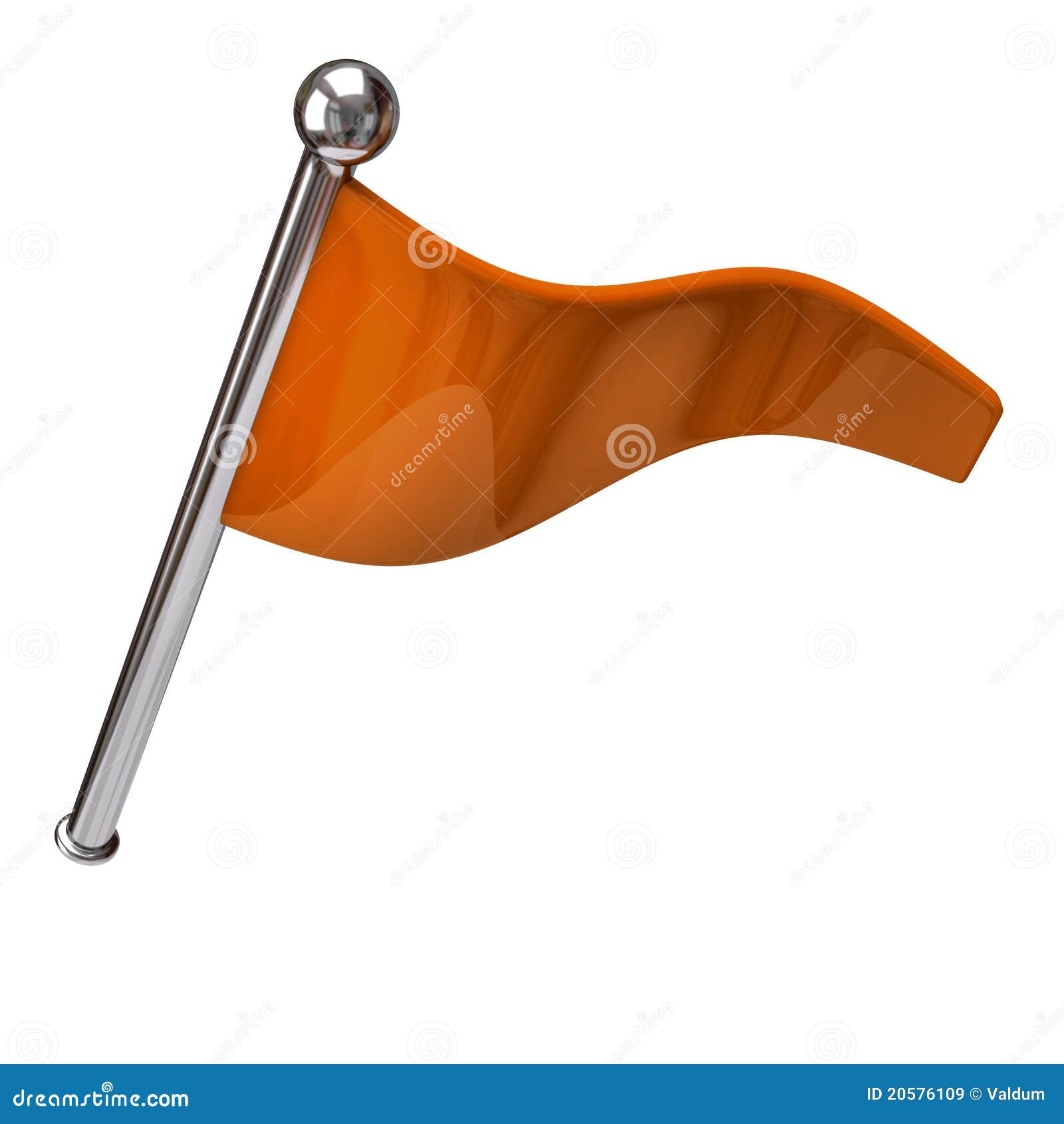 Orange flag stock illustration. Illustration of label - 20576109