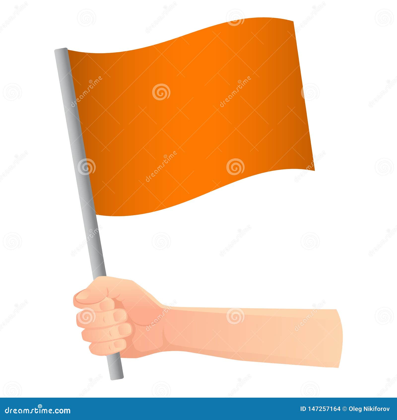 Orange Flag With Om Hindu Sign. Bhagwa Vector Flag Symbol ...