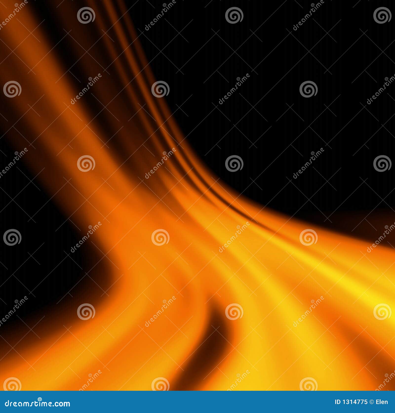 Orange flame stock illustration. Illustration of drawing - 1314775