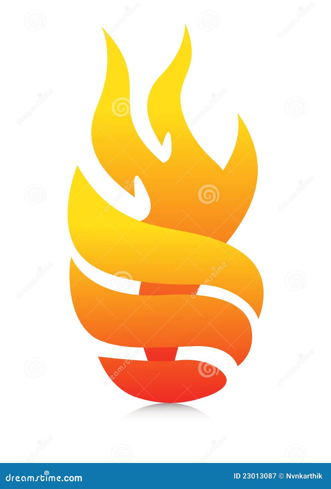 Orange flame stock vector. Illustration of commercial - 23013087