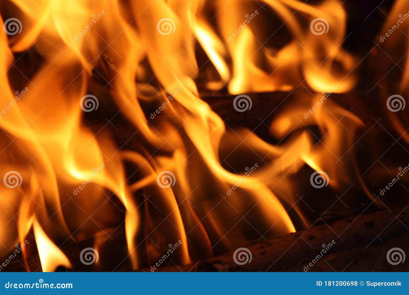 Orange Flame of a Fire. Arson or Natural Disaster Stock Photo - Image ...