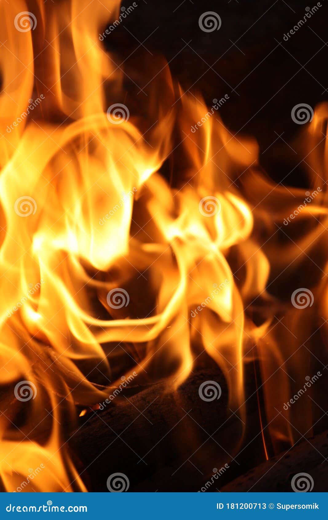 Orange Flame of a Fire. Arson or Natural Disaster Stock Image - Image ...