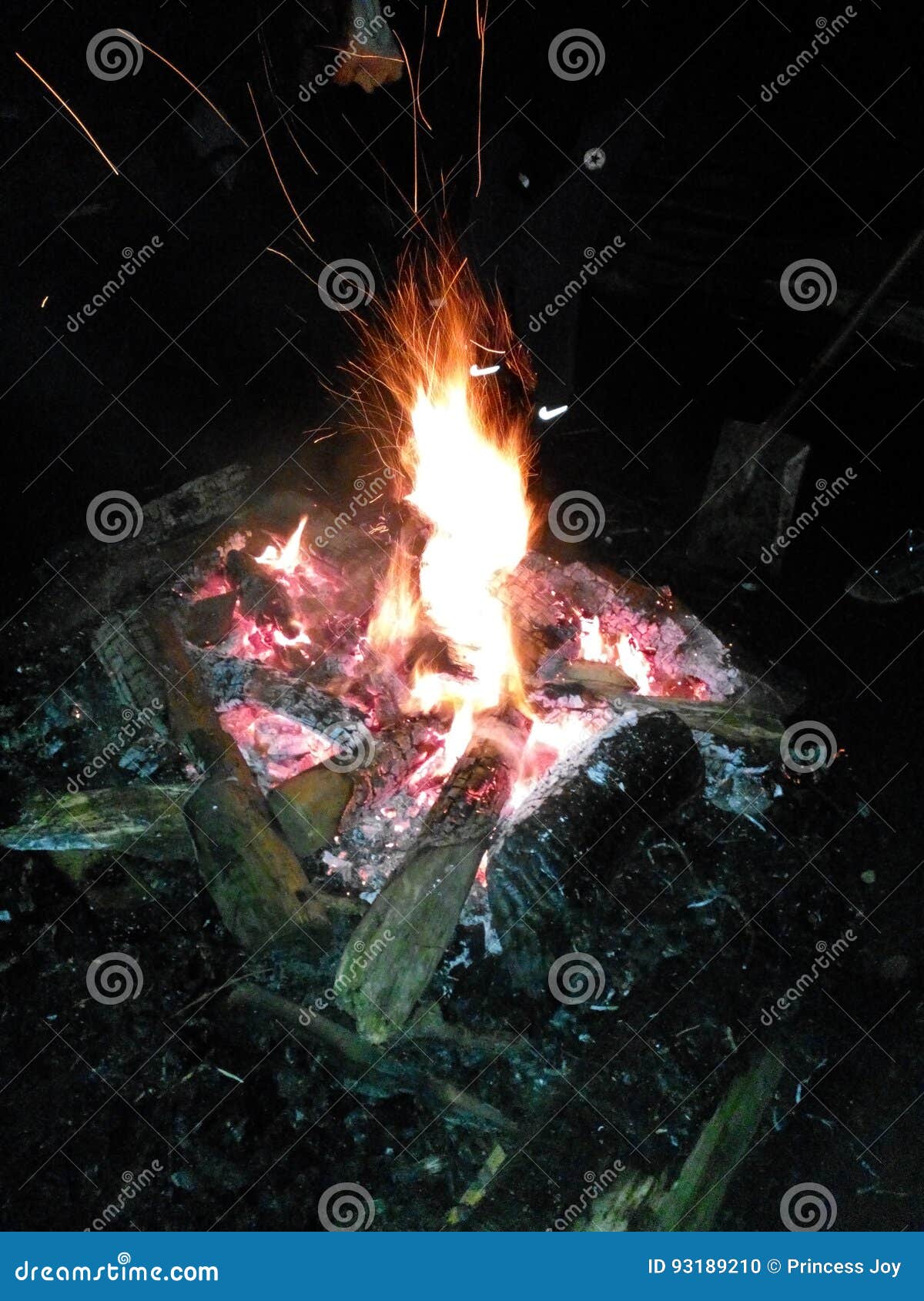 Orange flame stock photo. Image of spitfire, bonfire - 93189210
