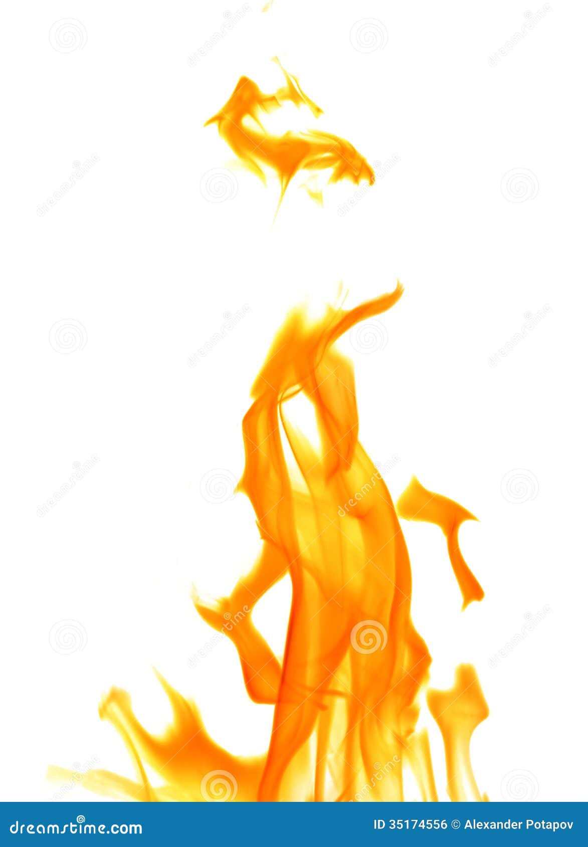 Orange Flame Spark Isolated on White Stock Photo - Image of sparks ...