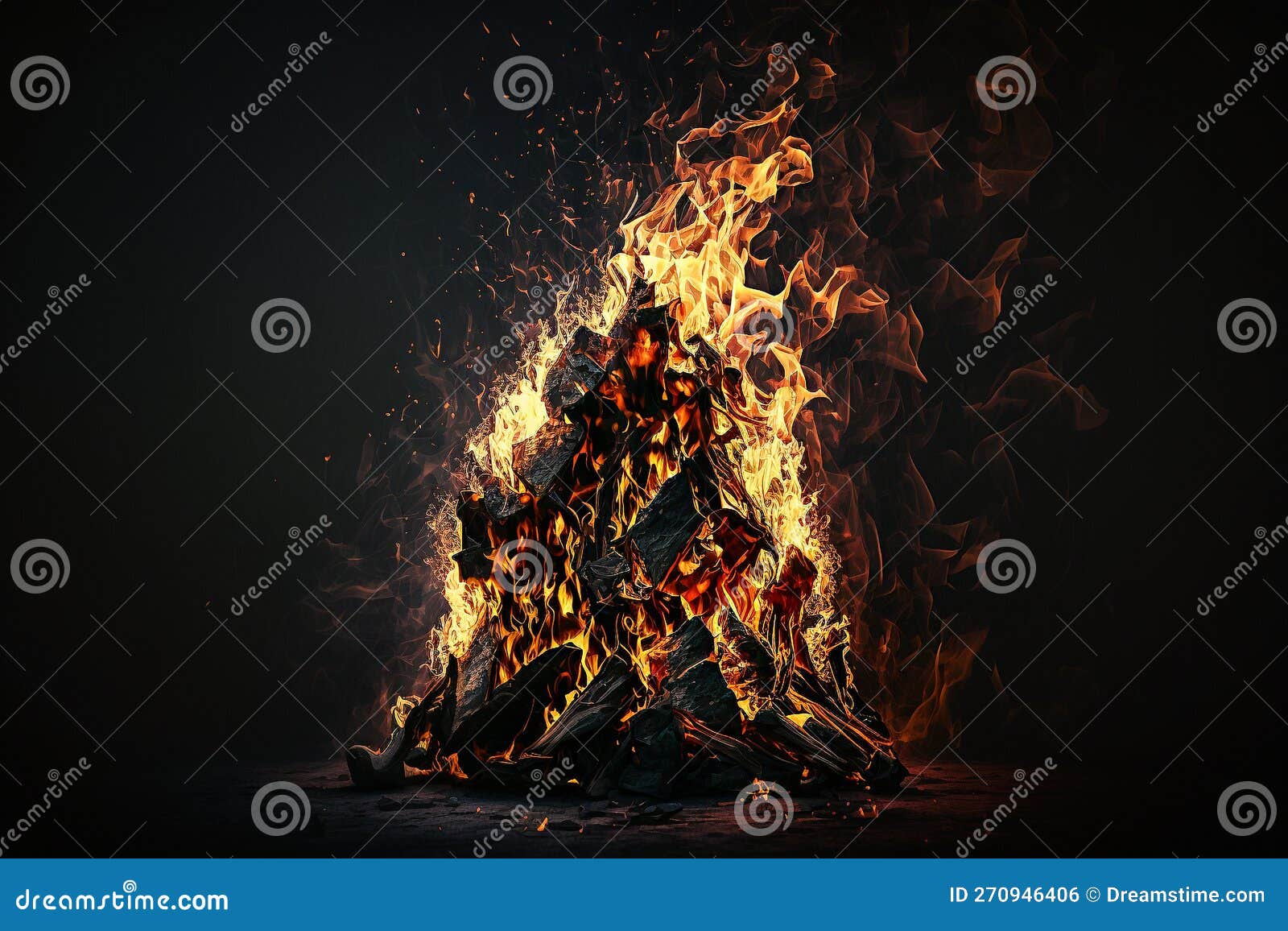 Red Orange Flaming Fire Clip Art Logo Vector Set Template Stock ...