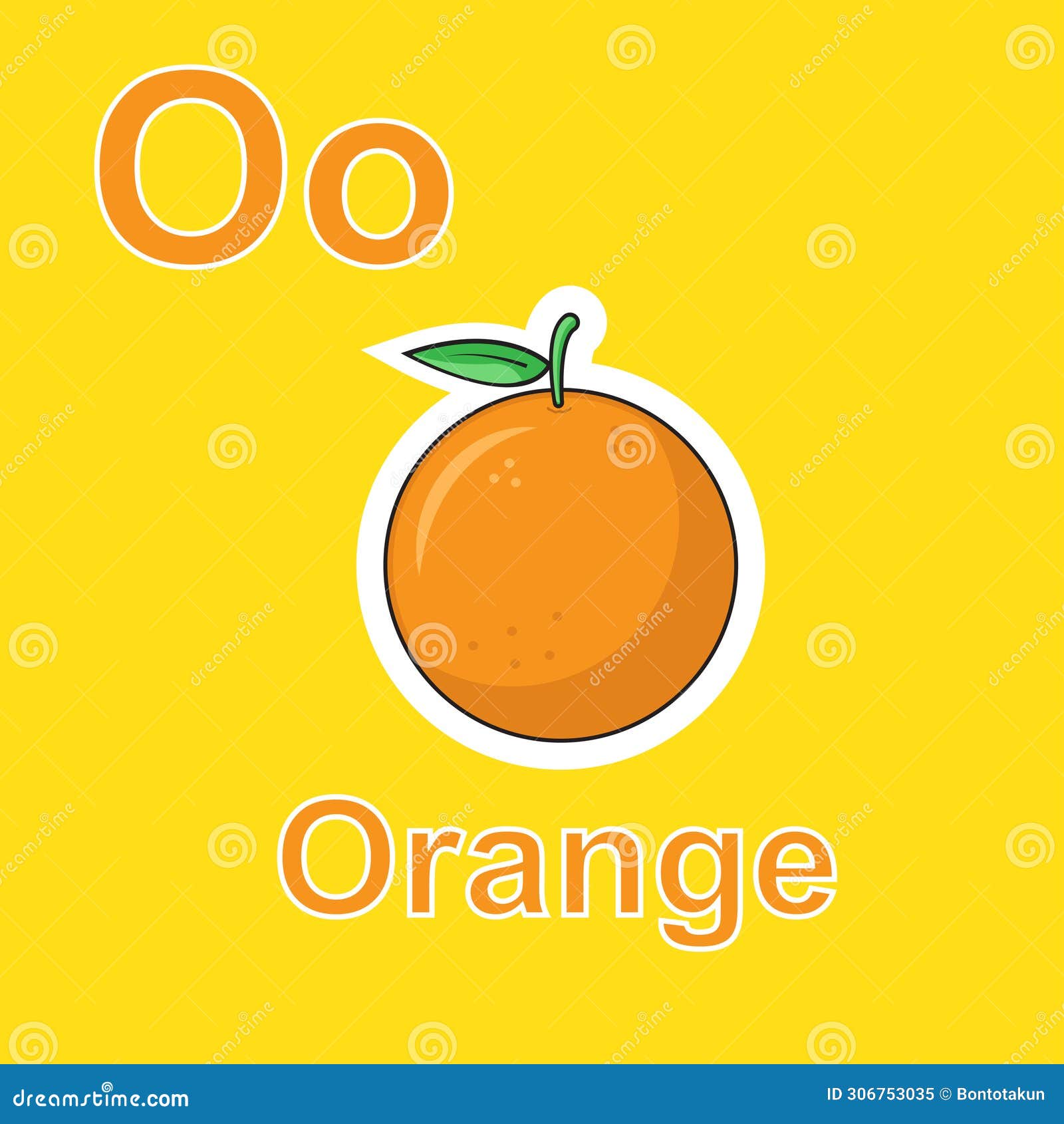 Orange flashcards stock vector. Illustration of background - 306753035
