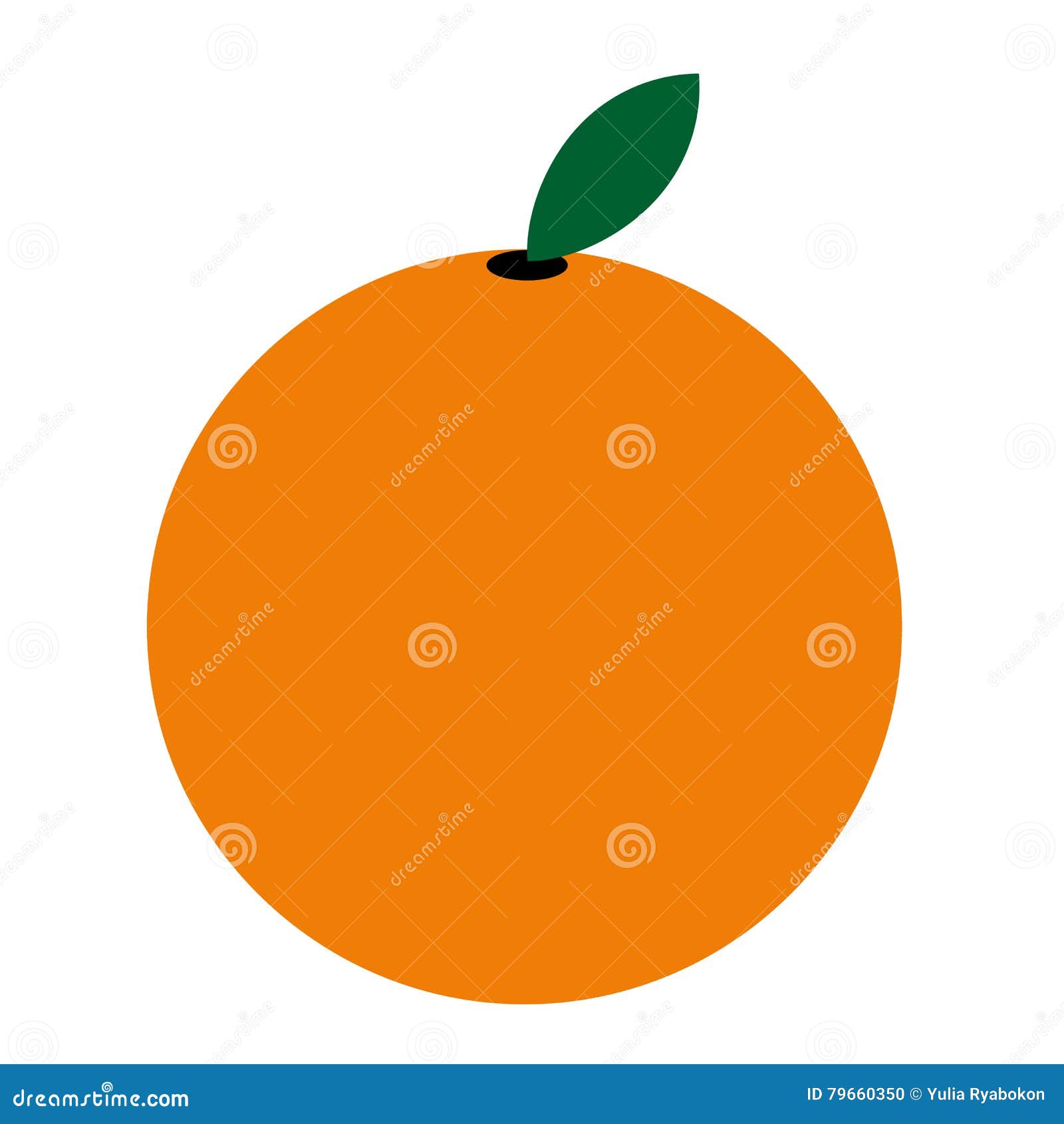 Orange flat icon stock vector. Illustration of design - 79660350