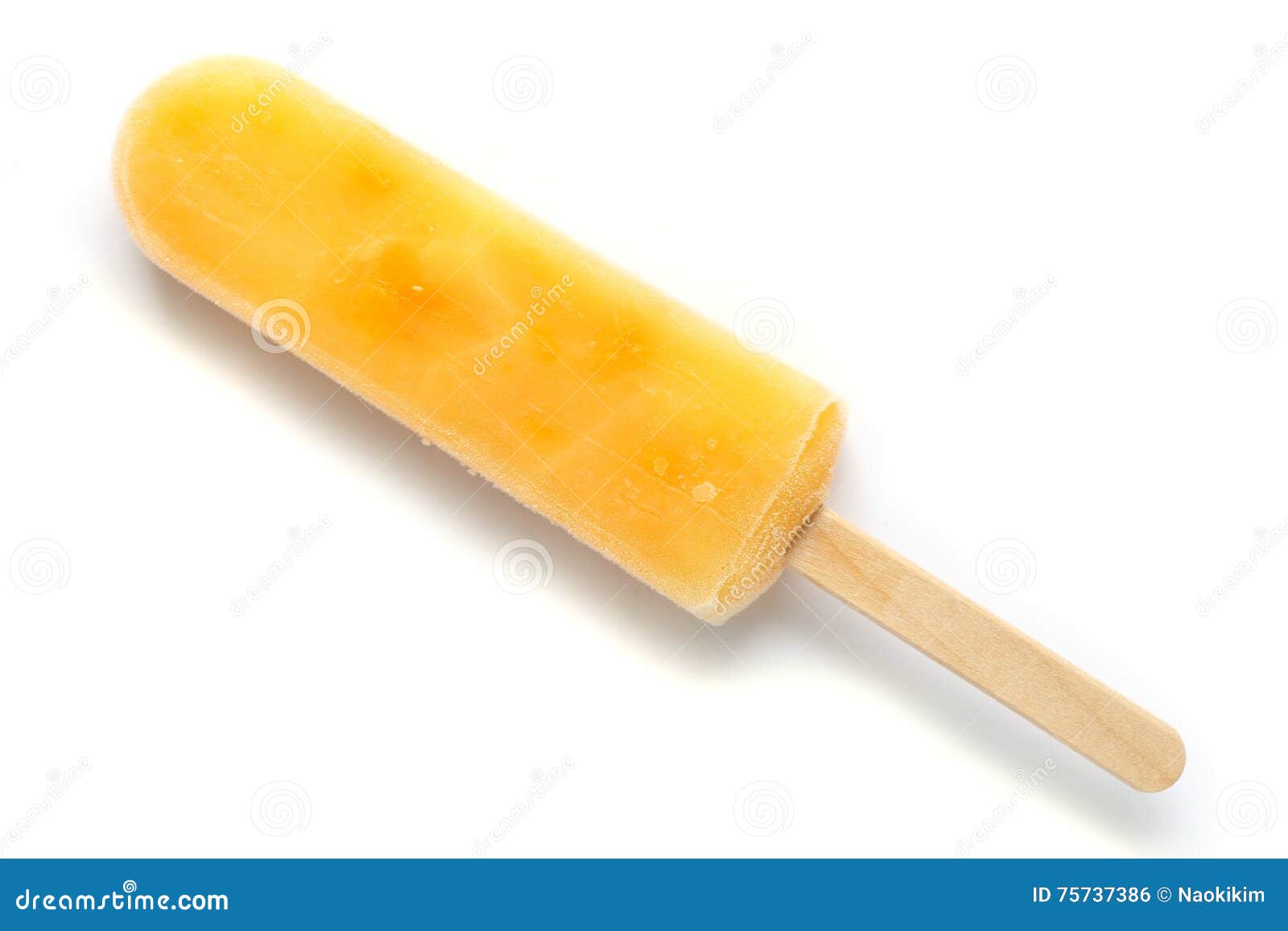 Orange Flavor Ice Candy Isolated Stock Photo - Image of dairy, cold ...