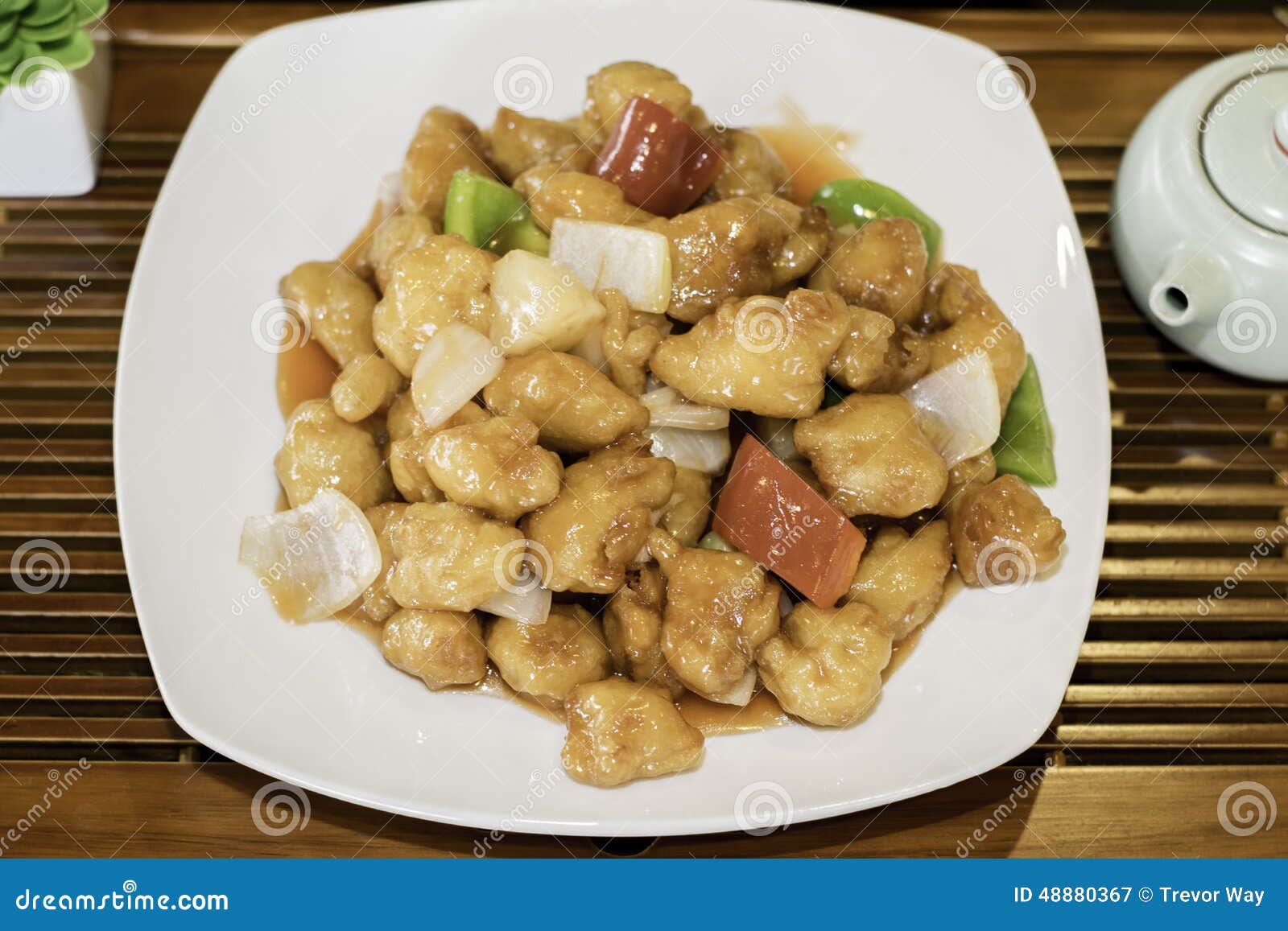 Orange Flavored Chicken stock image. Image of cuisine - 48880367