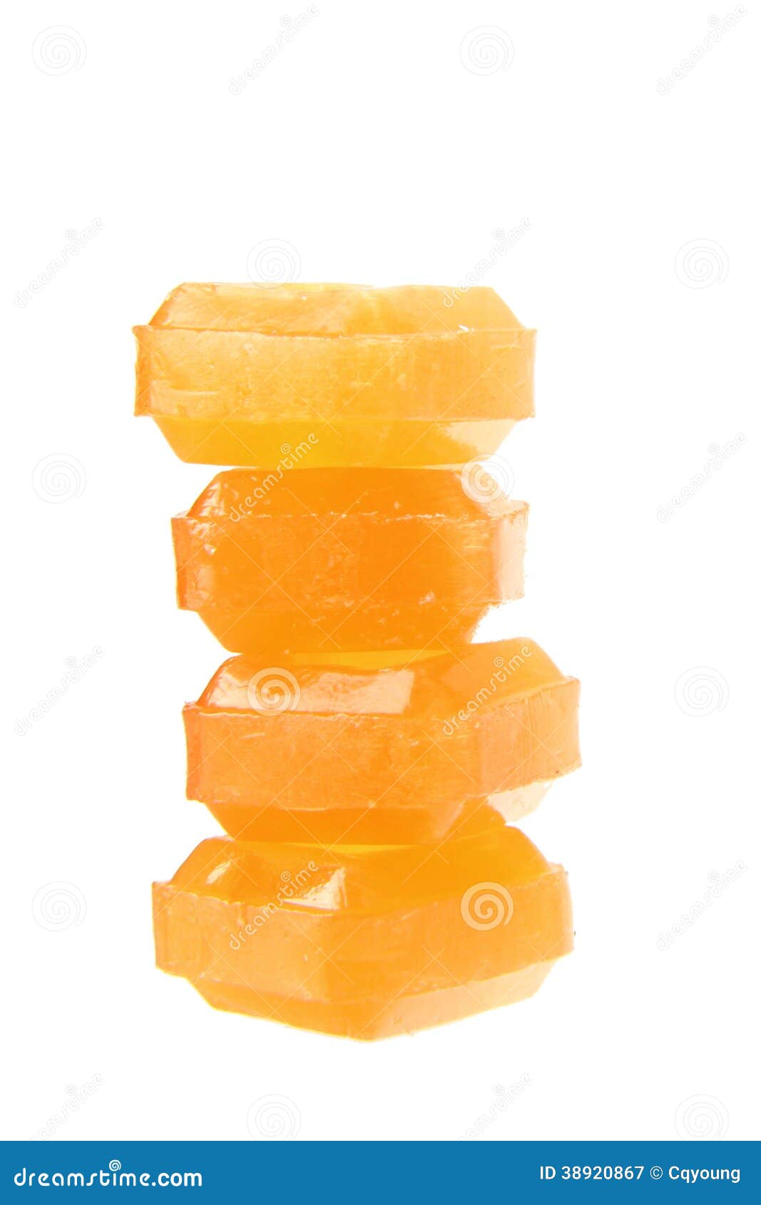 Orange Flavoured Hard Candy Stock Image - Image of tasty, flavoured ...