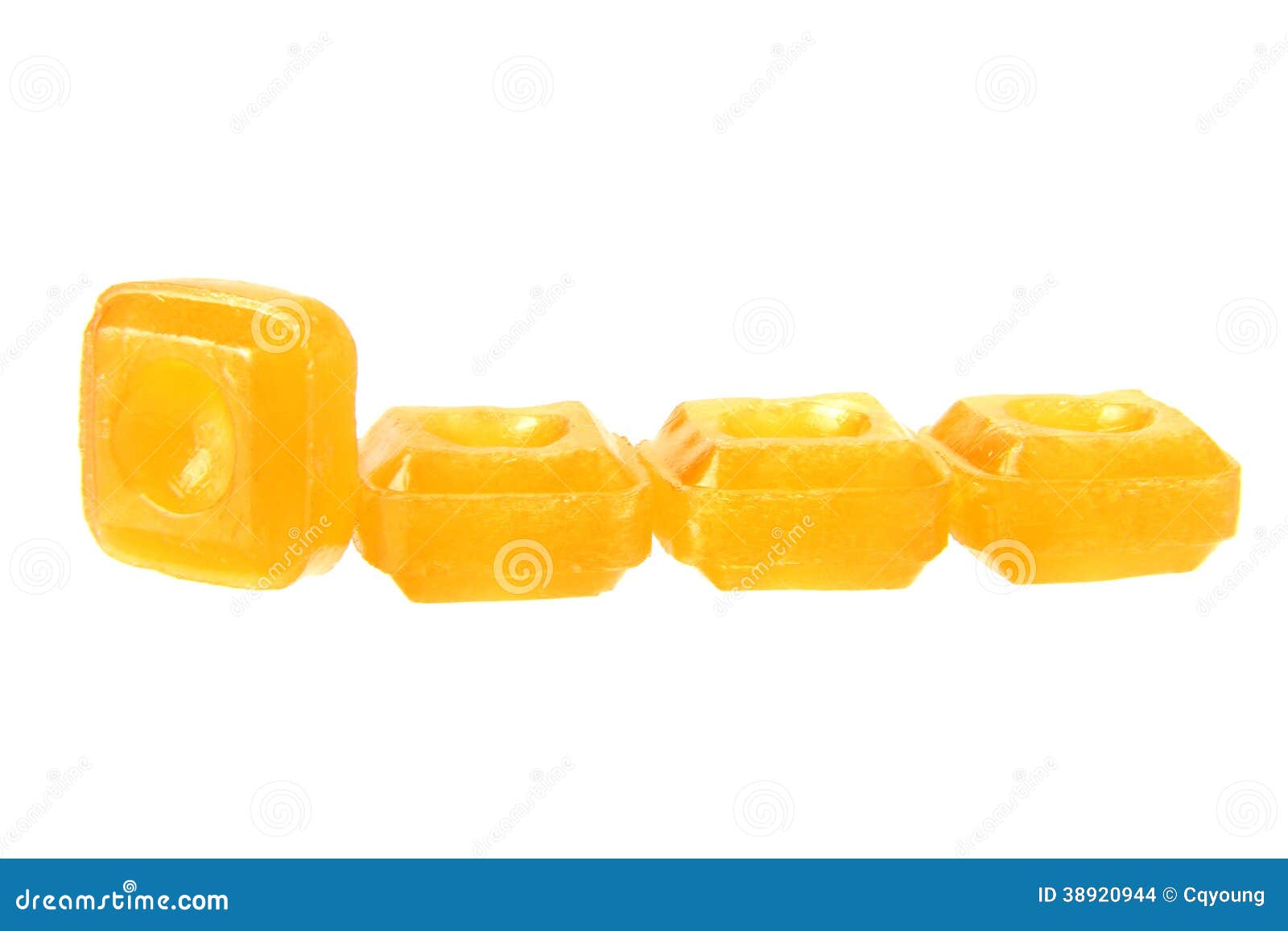 Orange Flavoured Hard Candy Stock Photo - Image of background, yellow ...