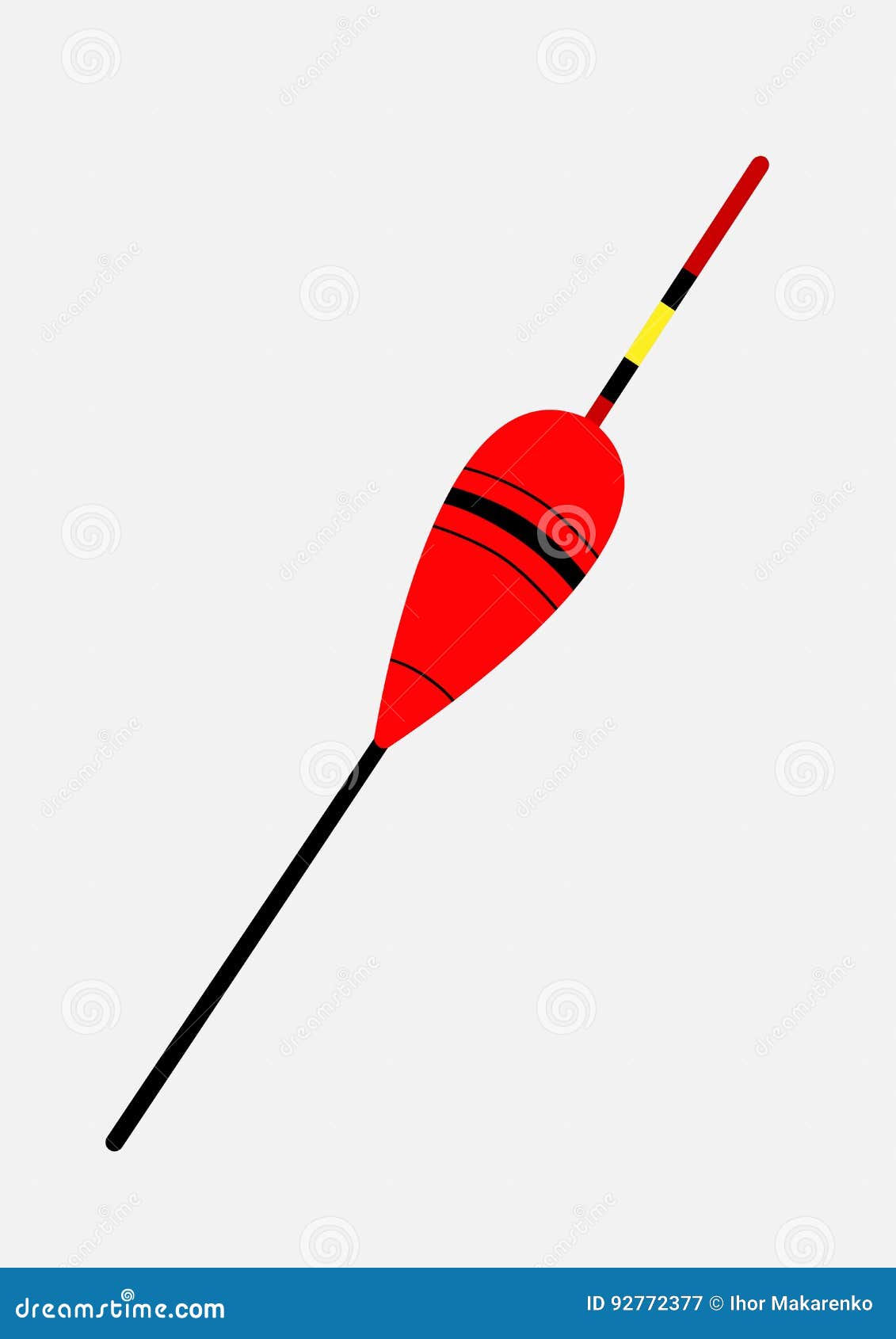 Orange float fishing stock vector. Illustration of color - 92772377