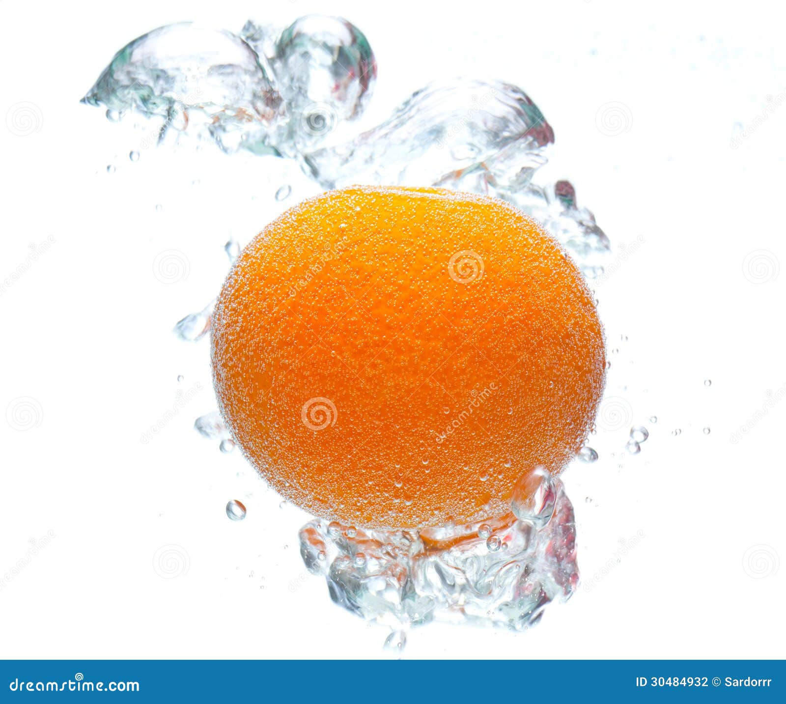 Orange Floating in the Water Stock Photo - Image of citrus, food: 30484932