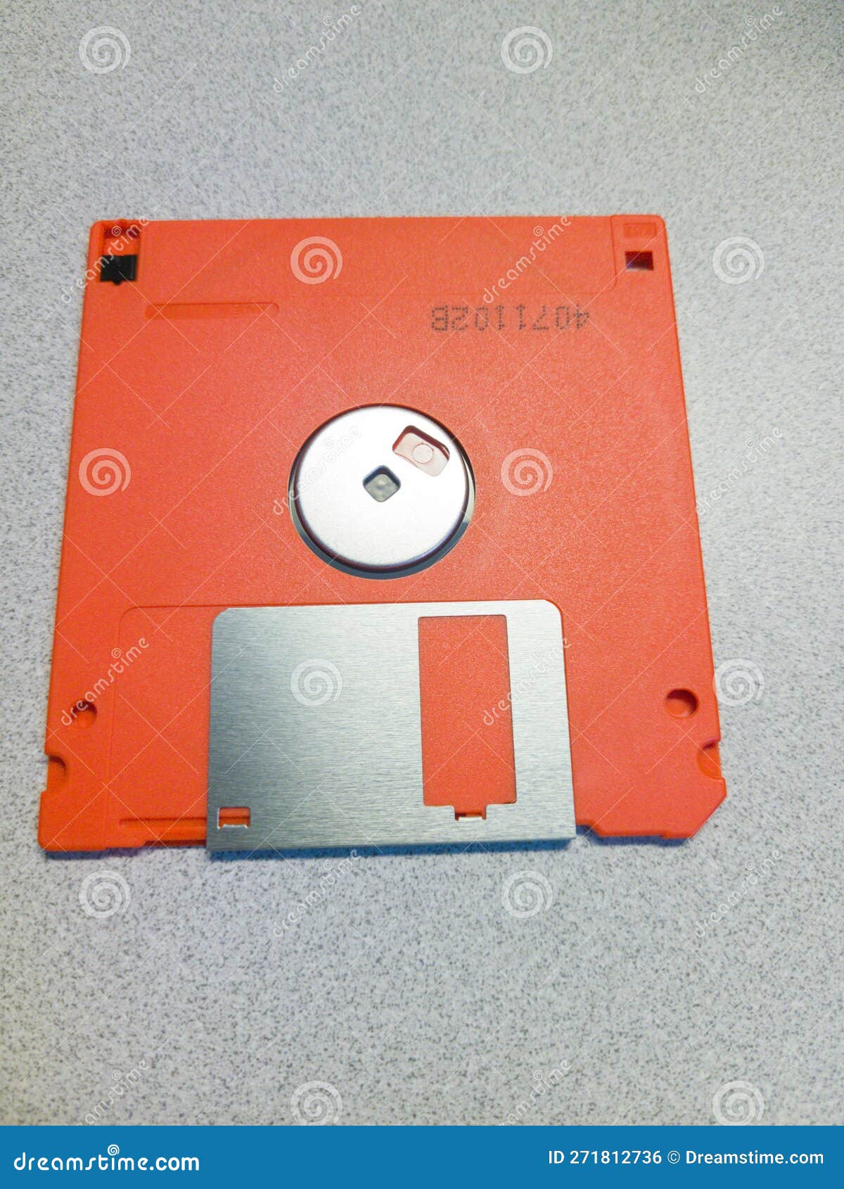 Orange Floppy Disk Back Side Stock Photo - Image of blue, closeup ...