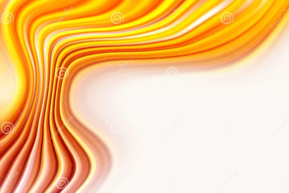 Orange flow stock illustration. Illustration of artistic - 12099579