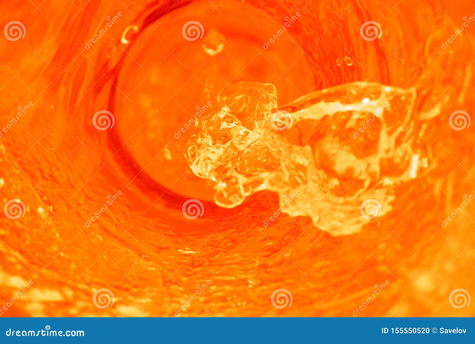 Orange Fluid Flowing on Top Stock Photo - Image of freshness ...