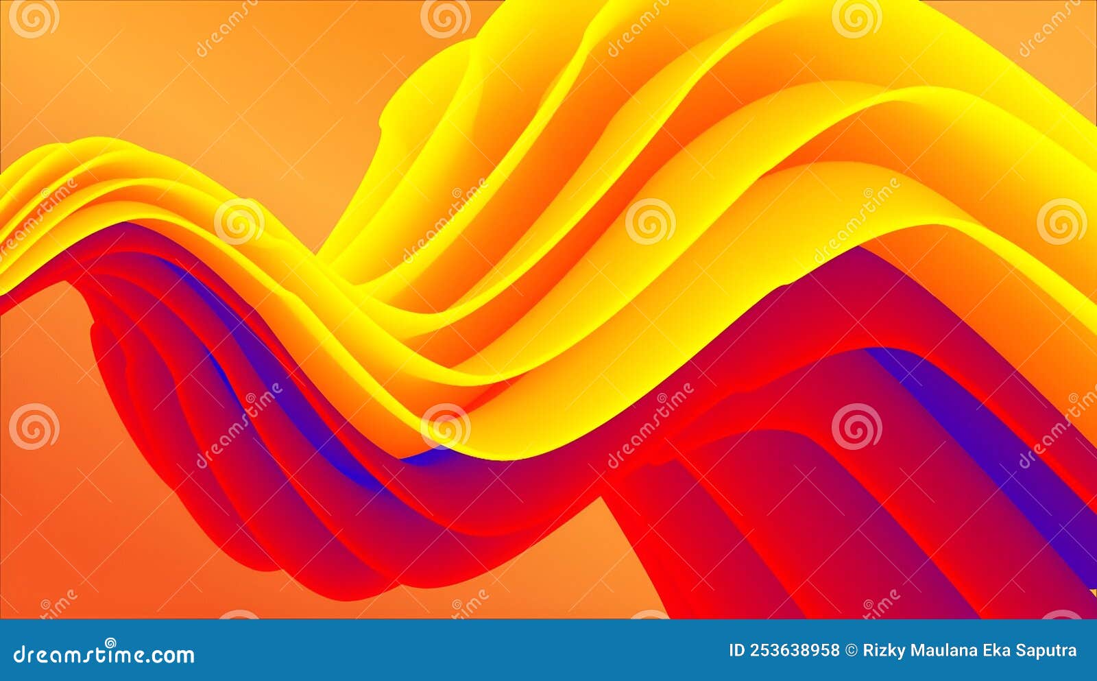 Orange Fluid of Random Shape Stock Illustration - Illustration of ...