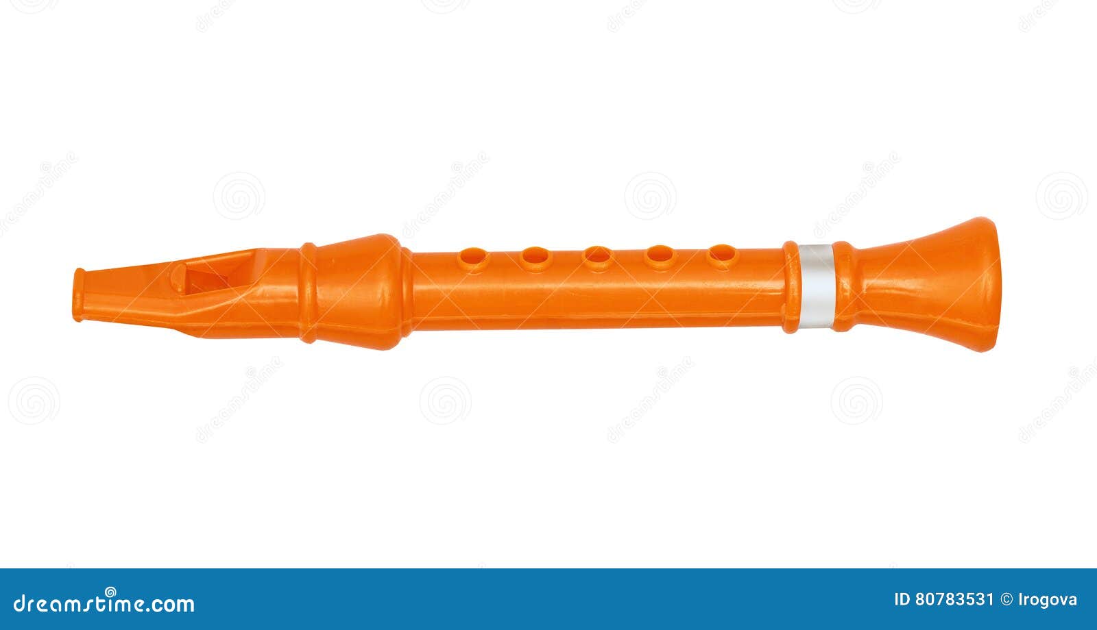 Orange Flute, Toy for Children Stock Image - Image of instrument, flute ...