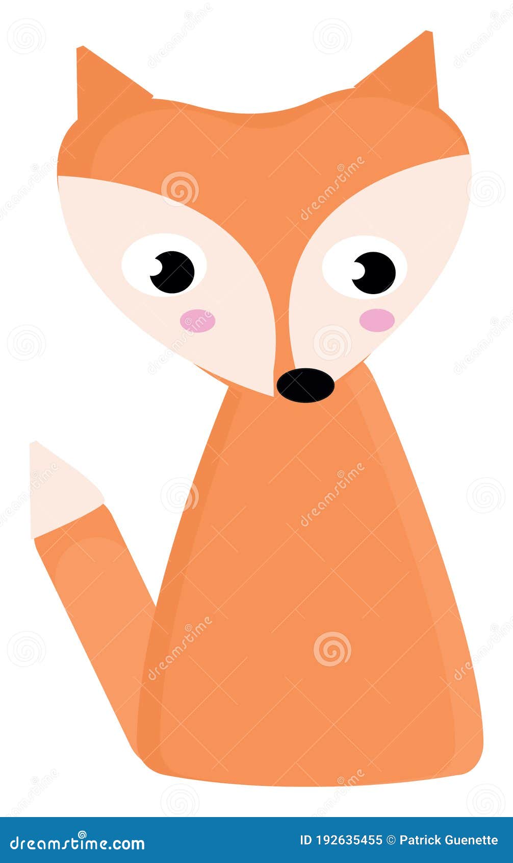 Orange Fox, Illustration, Vector Stock Vector - Illustration of icon ...
