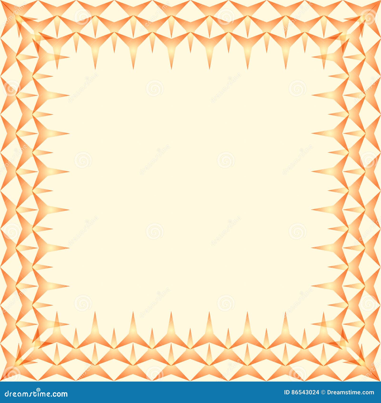 Orange frame stock vector. Illustration of orange, frame - 86543024