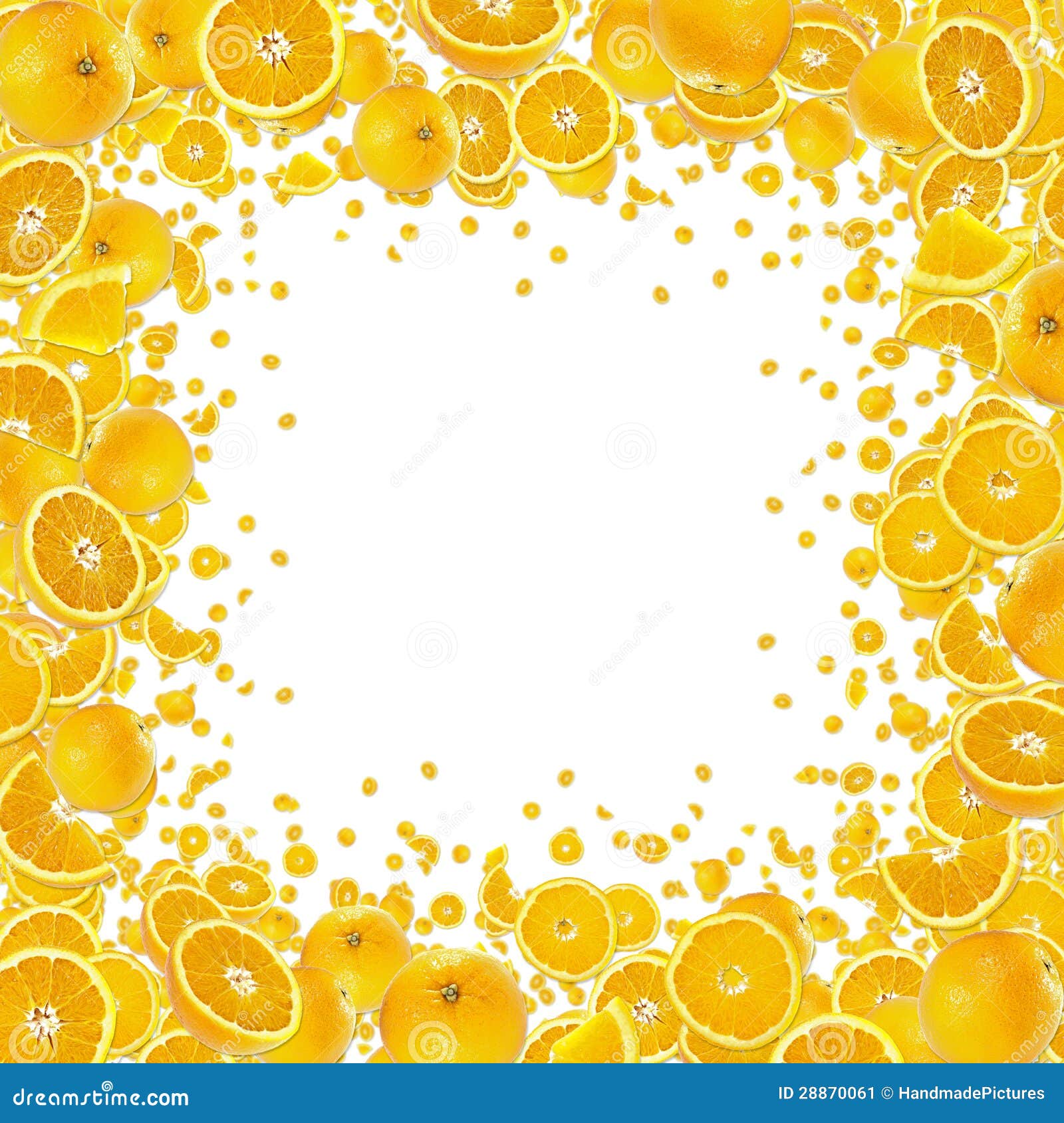 Orange Frame (on white) stock illustration. Illustration of copyspace ...
