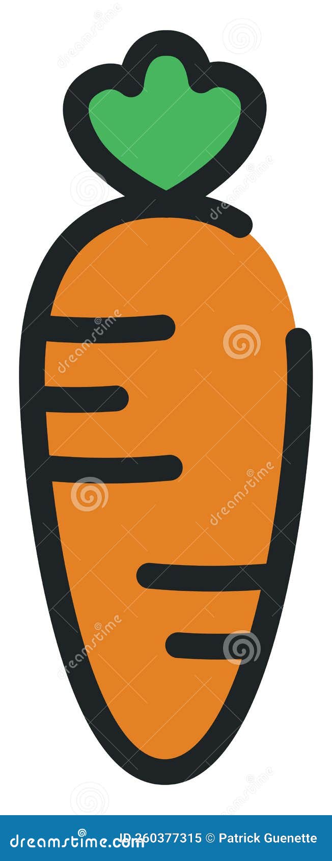 Orange fresh carrot, icon stock vector. Illustration of nutrition ...