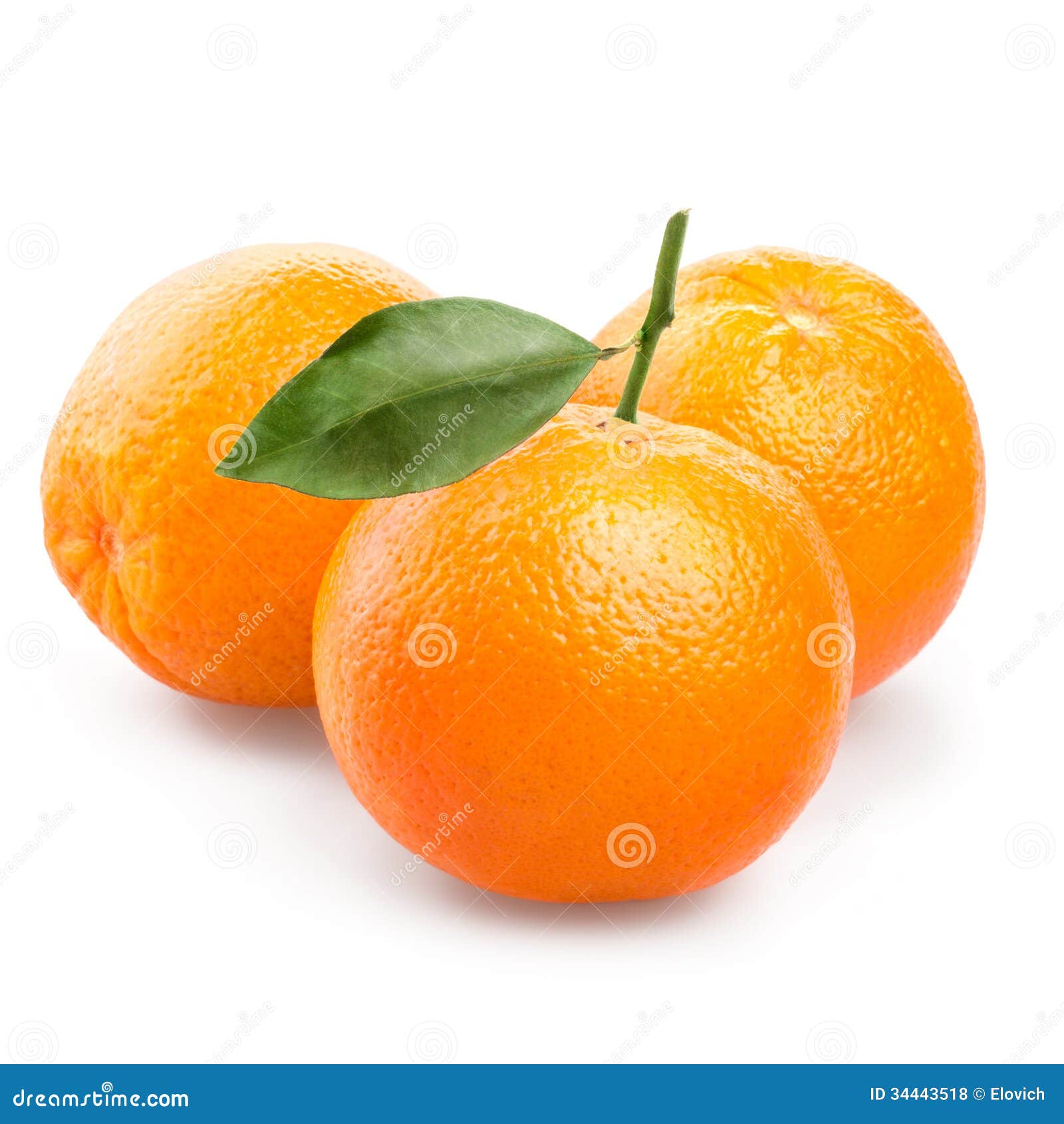 Orange Frucht Getrennt Auf Weißem Hintergrund Stockfoto - Bild von ...