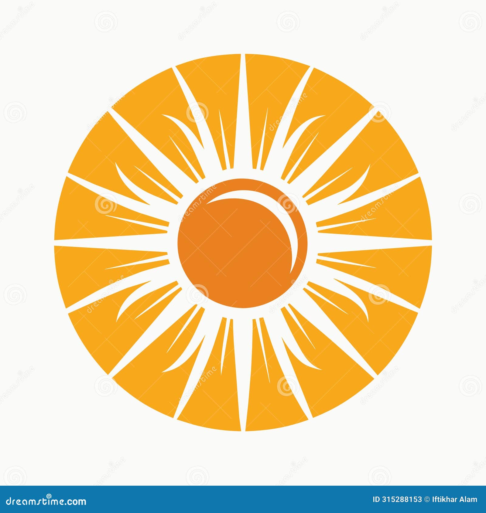 An Orange Fruit Featuring a Radiant Sunburst Pattern in Its Center ...