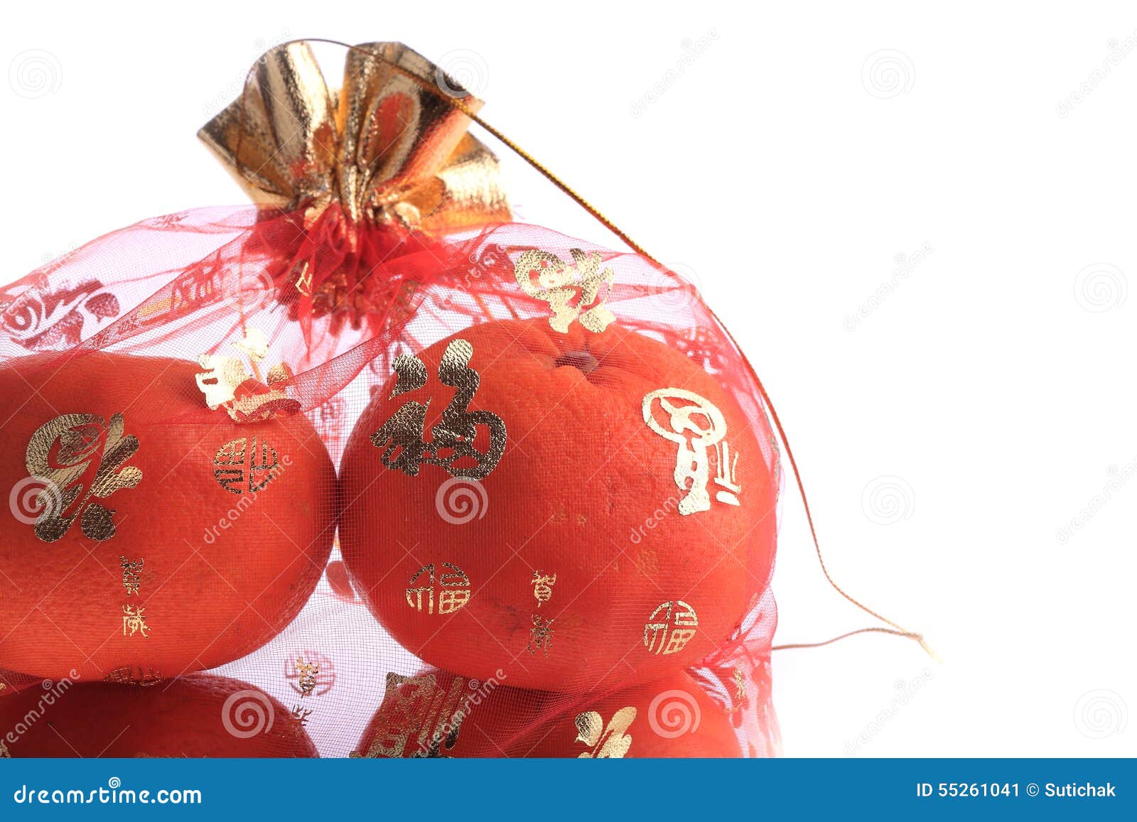 Orange Fruit of Fortune in Chinese New Year Stock Image - Image of ...