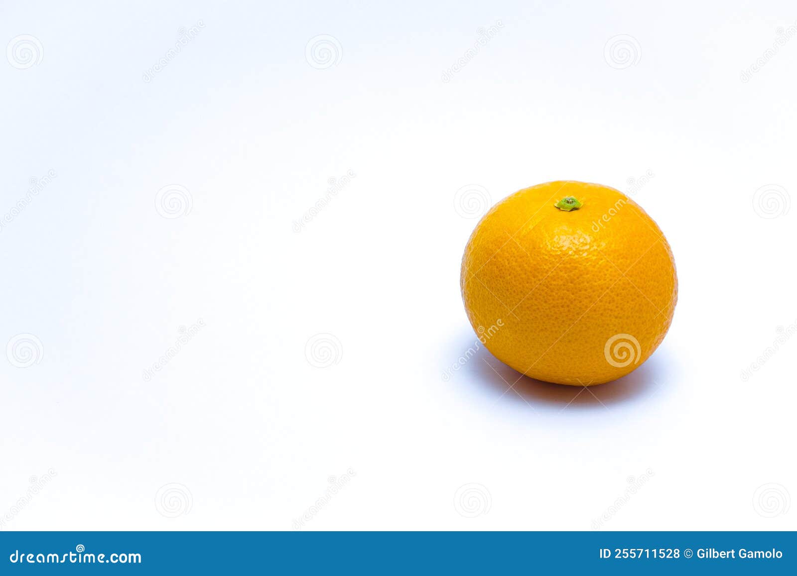 Orange Fruit Frame Right on White Background Stock Photo - Image of ...