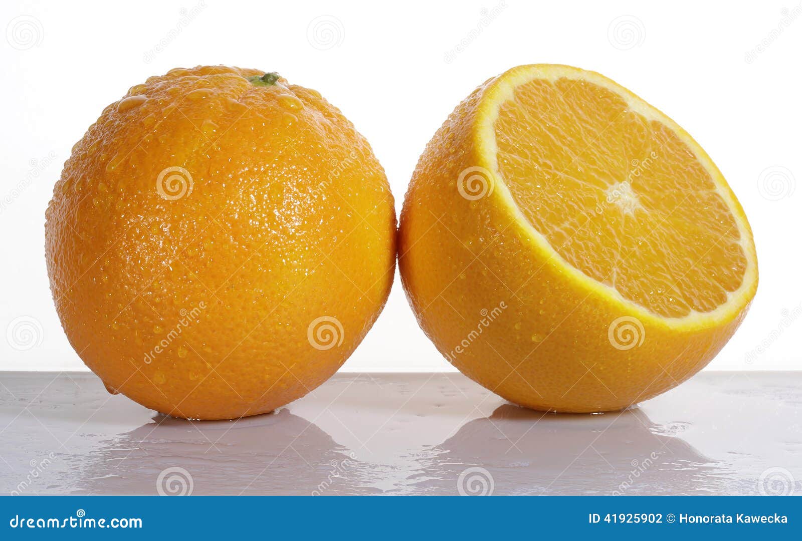 Orange fruit and half stock photo. Image of vitamin, macro - 41925902