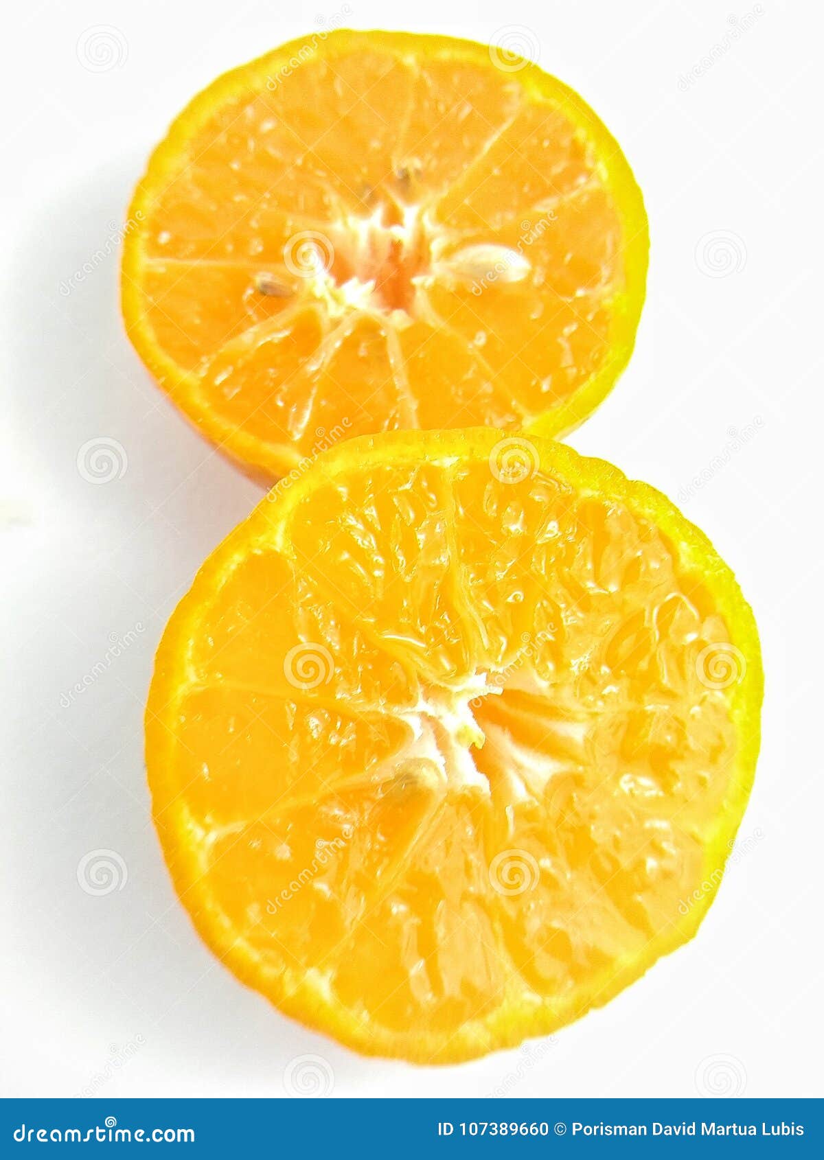 Orange Fruit that is Halved Stock Photo - Image of halved, freshness ...