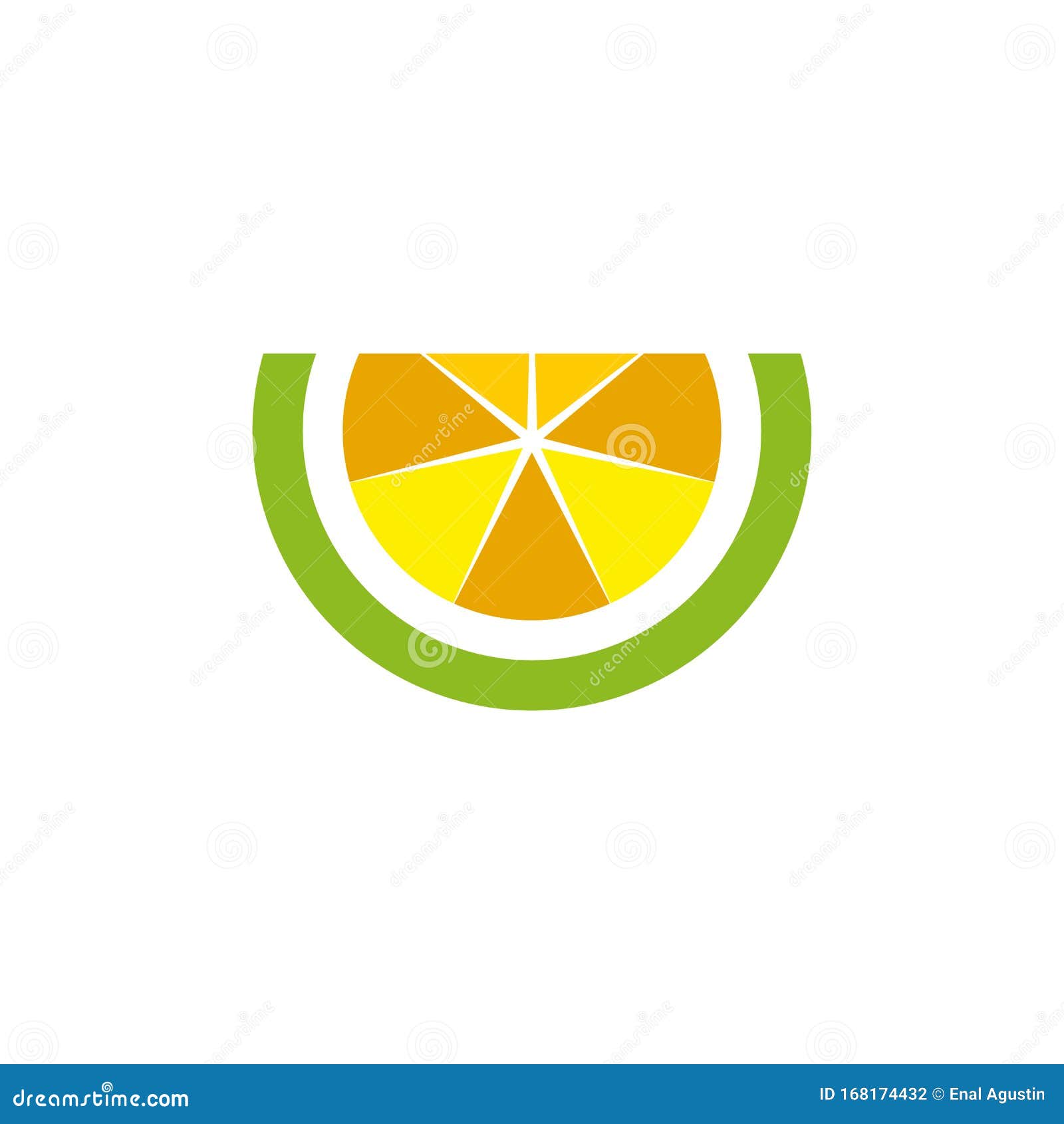 Orange Fruit Icon Symbol Logo Design Vector Template Stock Vector ...