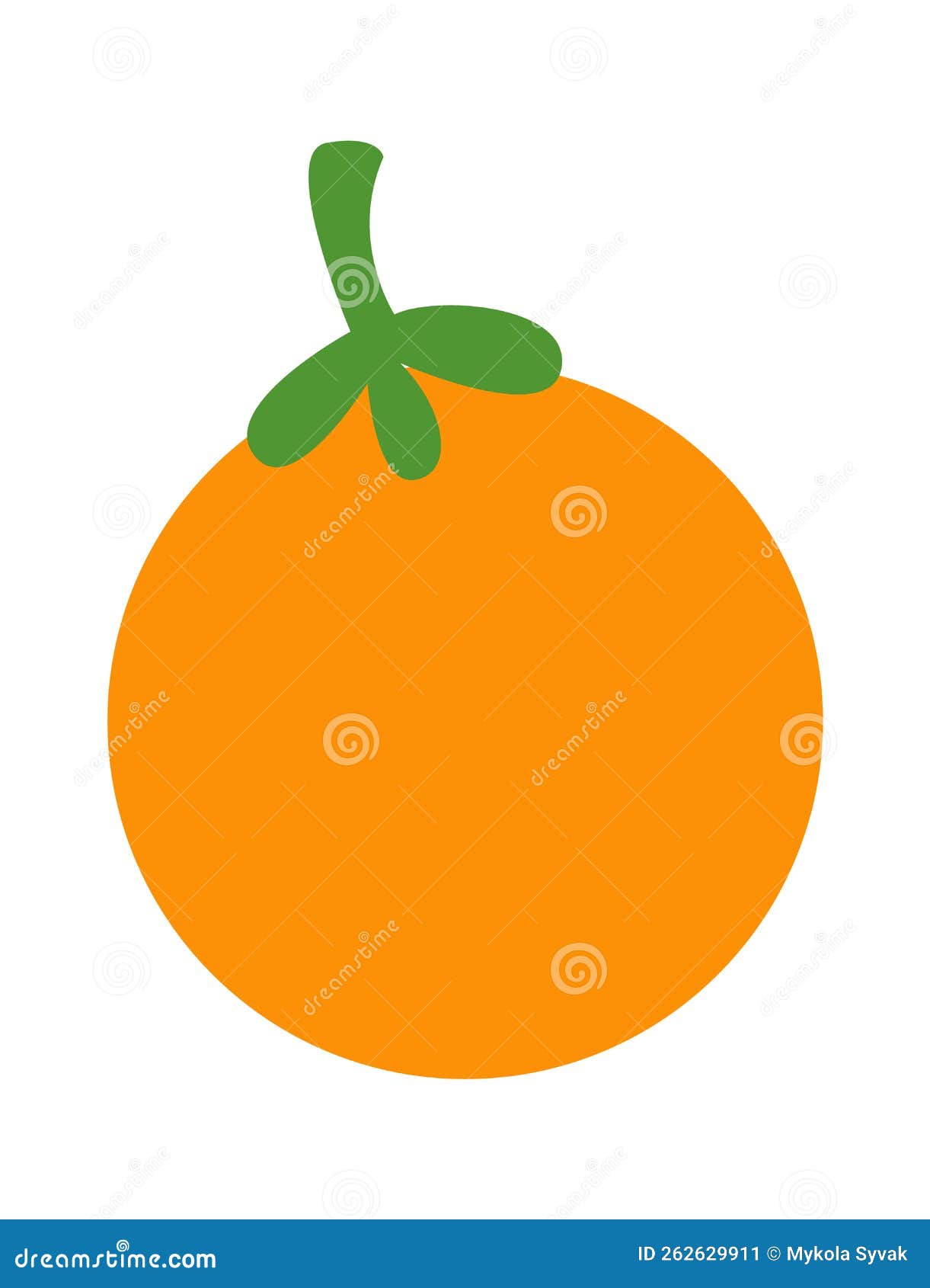 Orange fruit icon stock vector. Illustration of abstract - 262629911