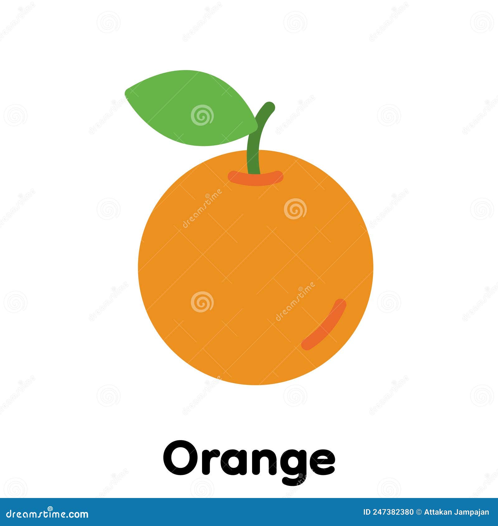 Orange Fruit Icon, Vector and Illustration Stock Vector - Illustration ...