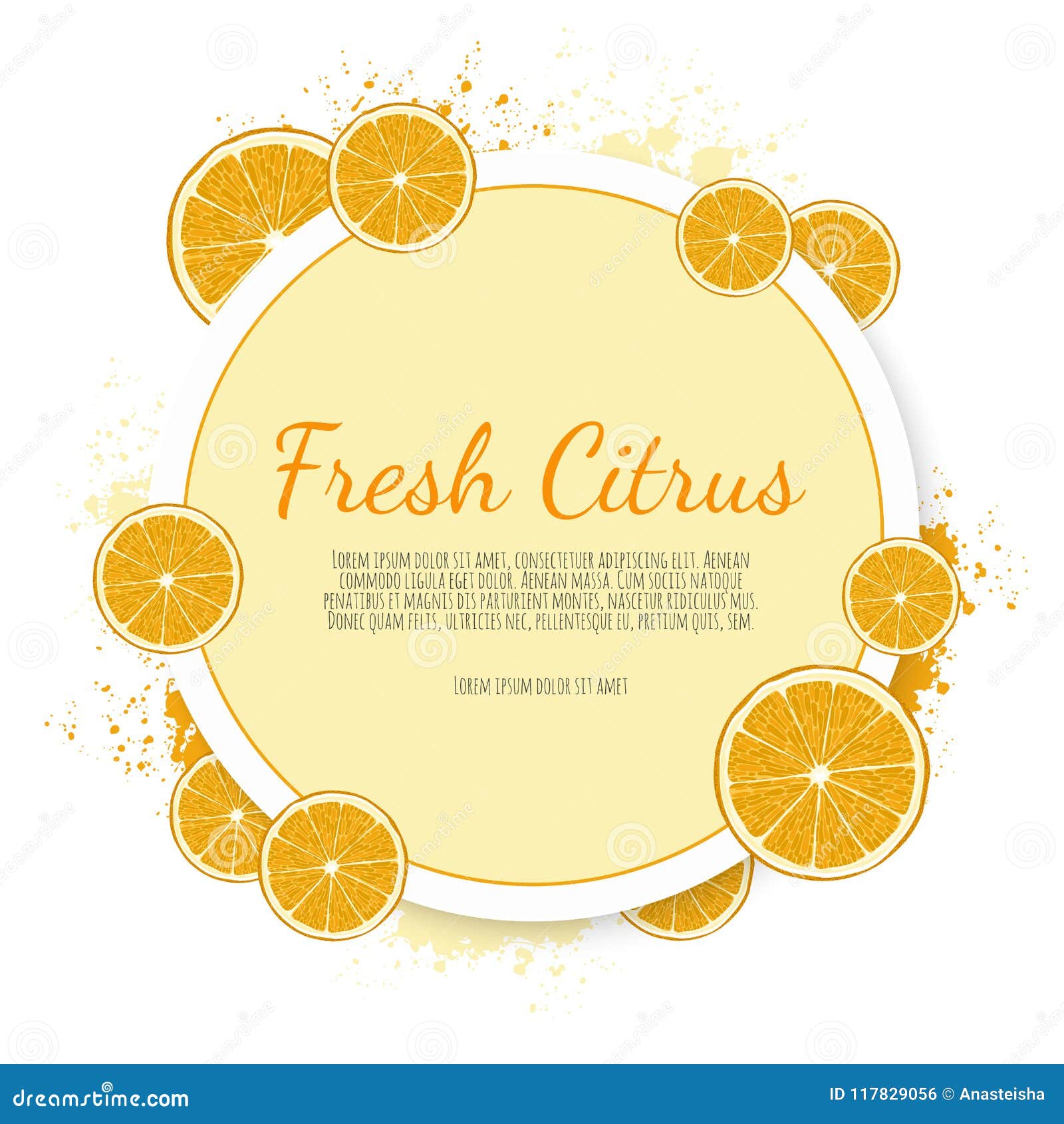 Orange Fruit Label. Vector Citrus Banners Stock Illustration ...