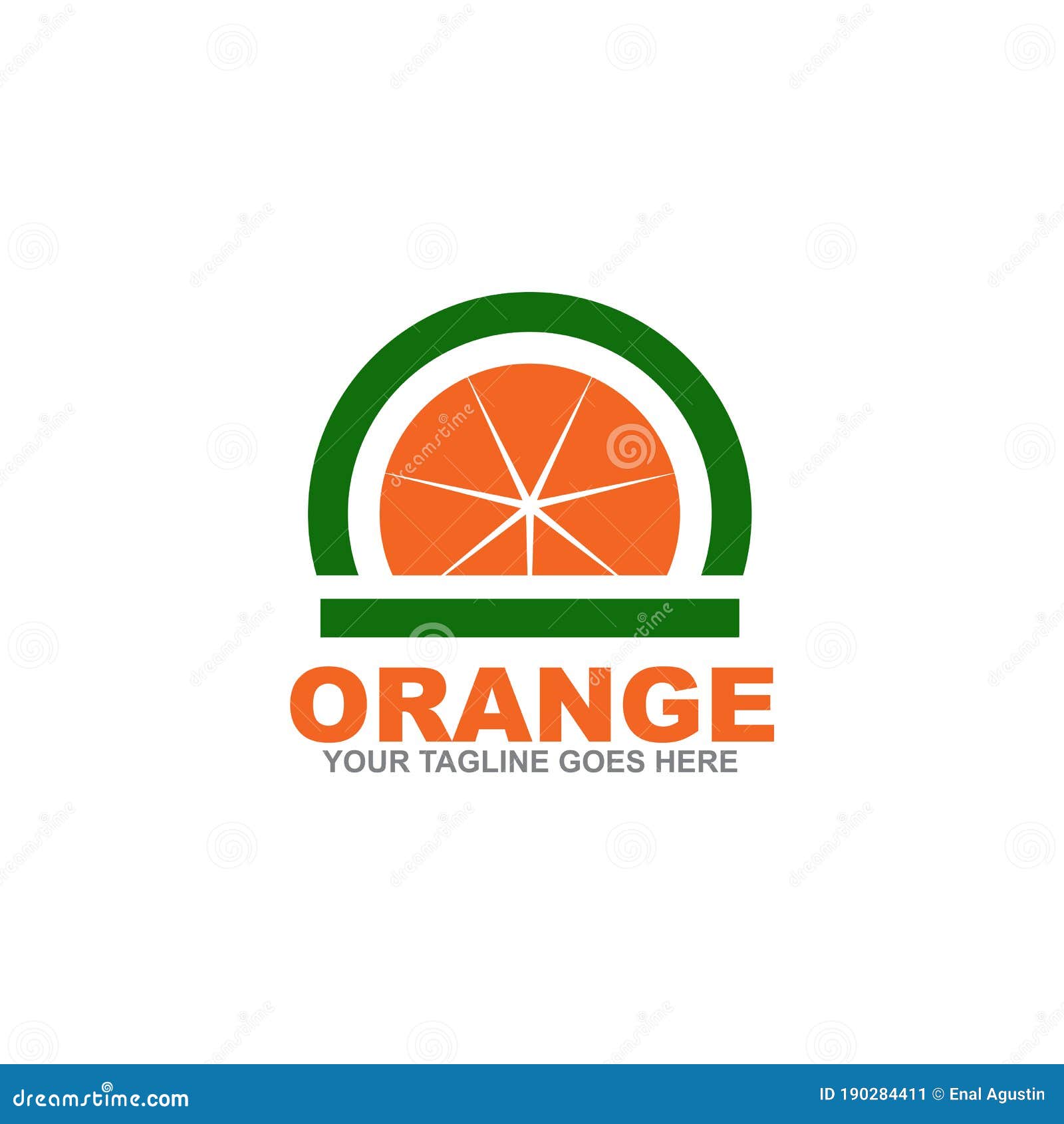 Orange Fruit Logo Design Template Stock Vector - Illustration of ...