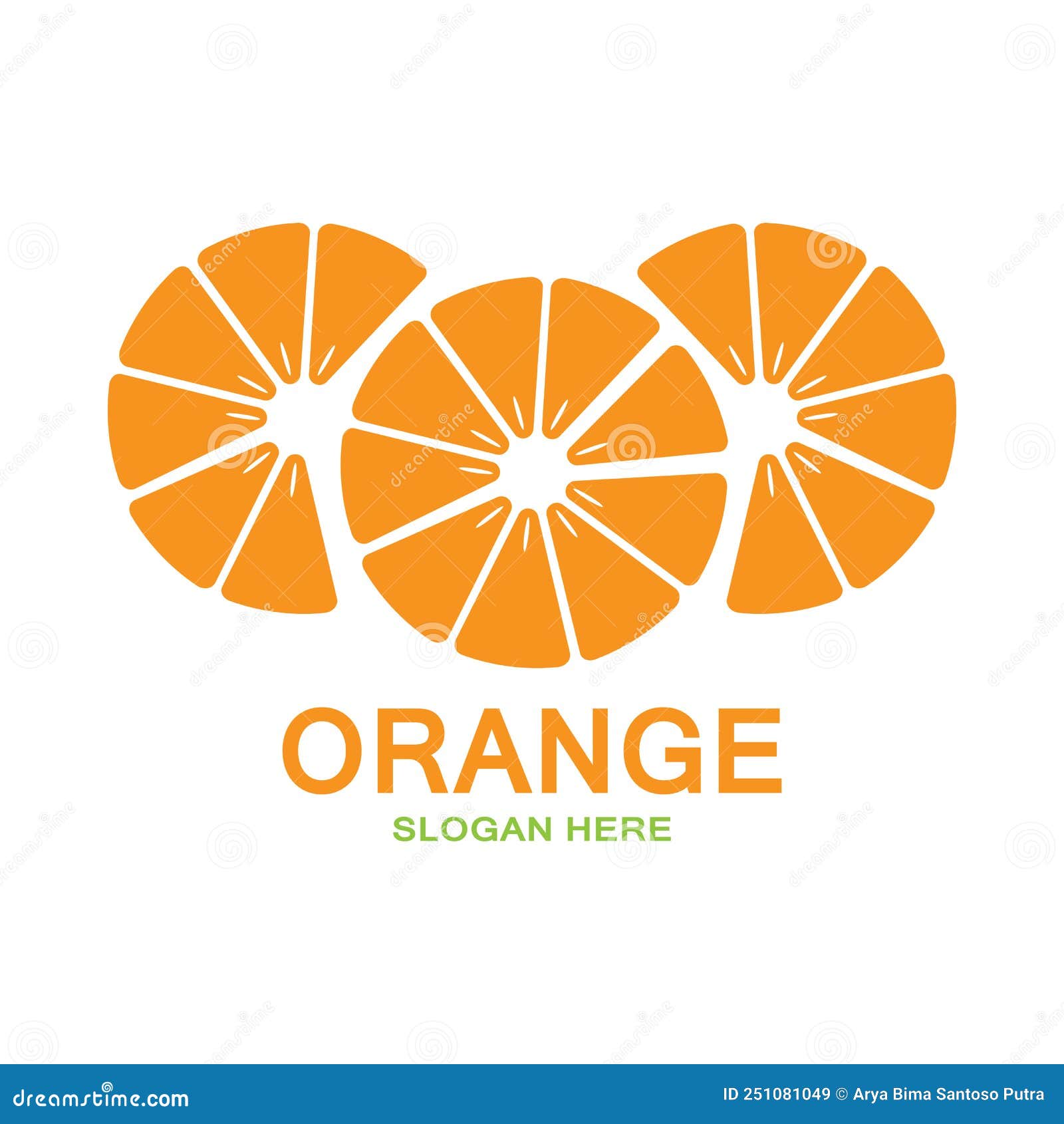 Orange Fruit Logo Icon Vector. Plant Inspiration, Illustration Stock ...