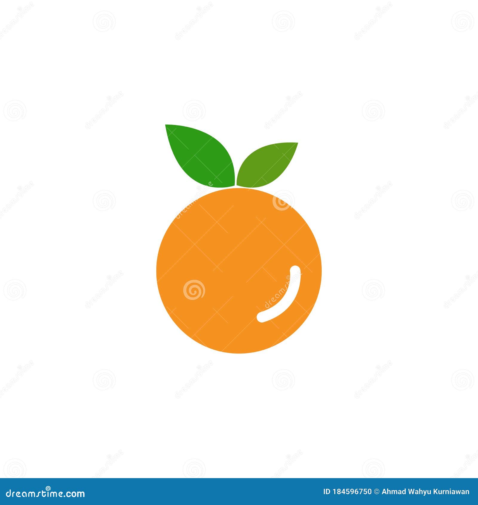 Orange fruit logo stock vector. Illustration of summer - 184596750
