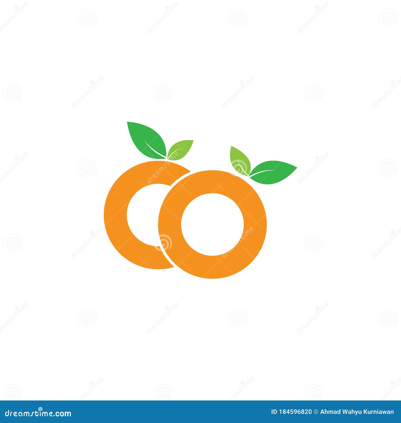 Orange fruit logo stock vector. Illustration of fruit - 184596820