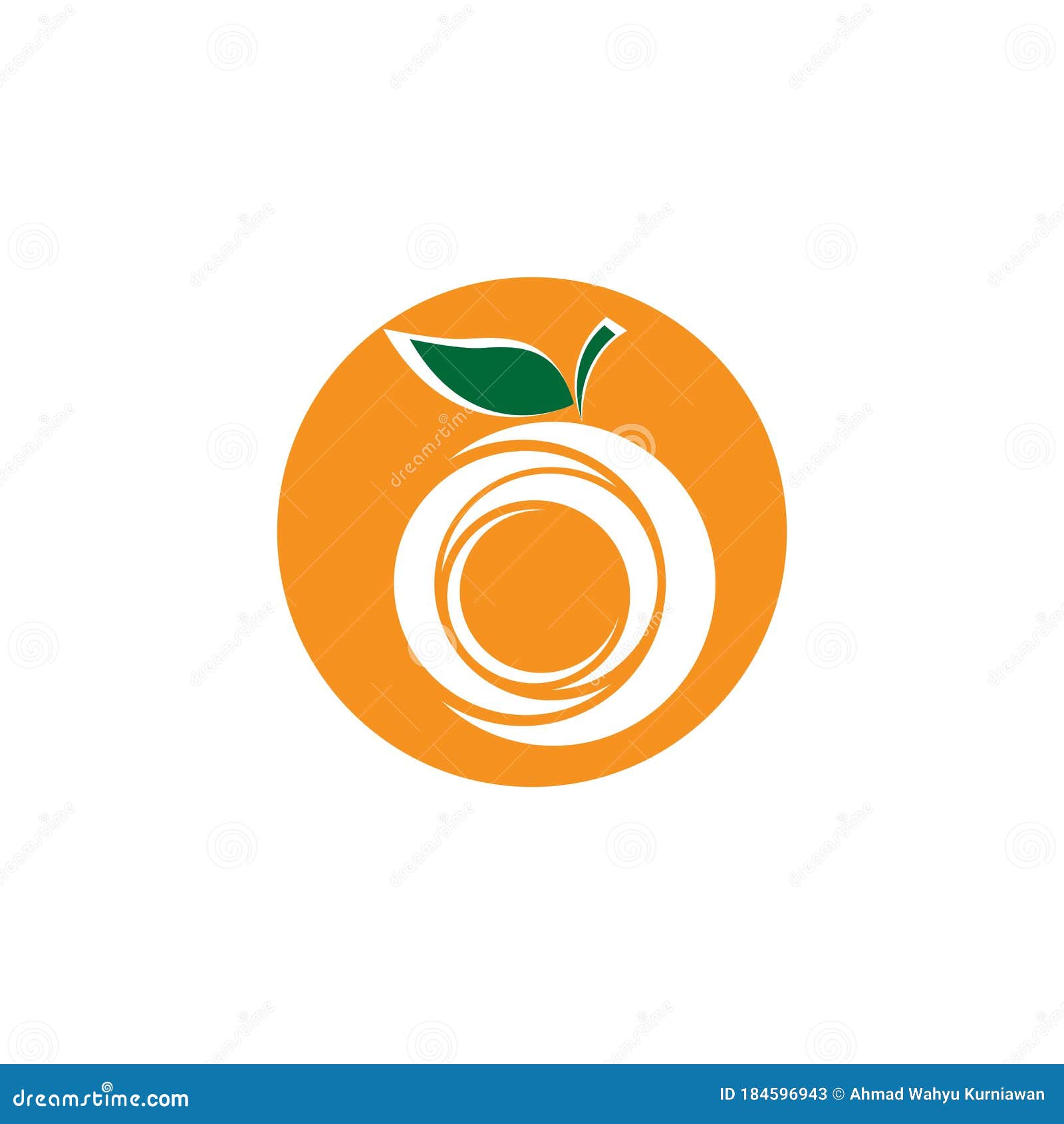 Orange fruit logo stock vector. Illustration of juicy - 184596943