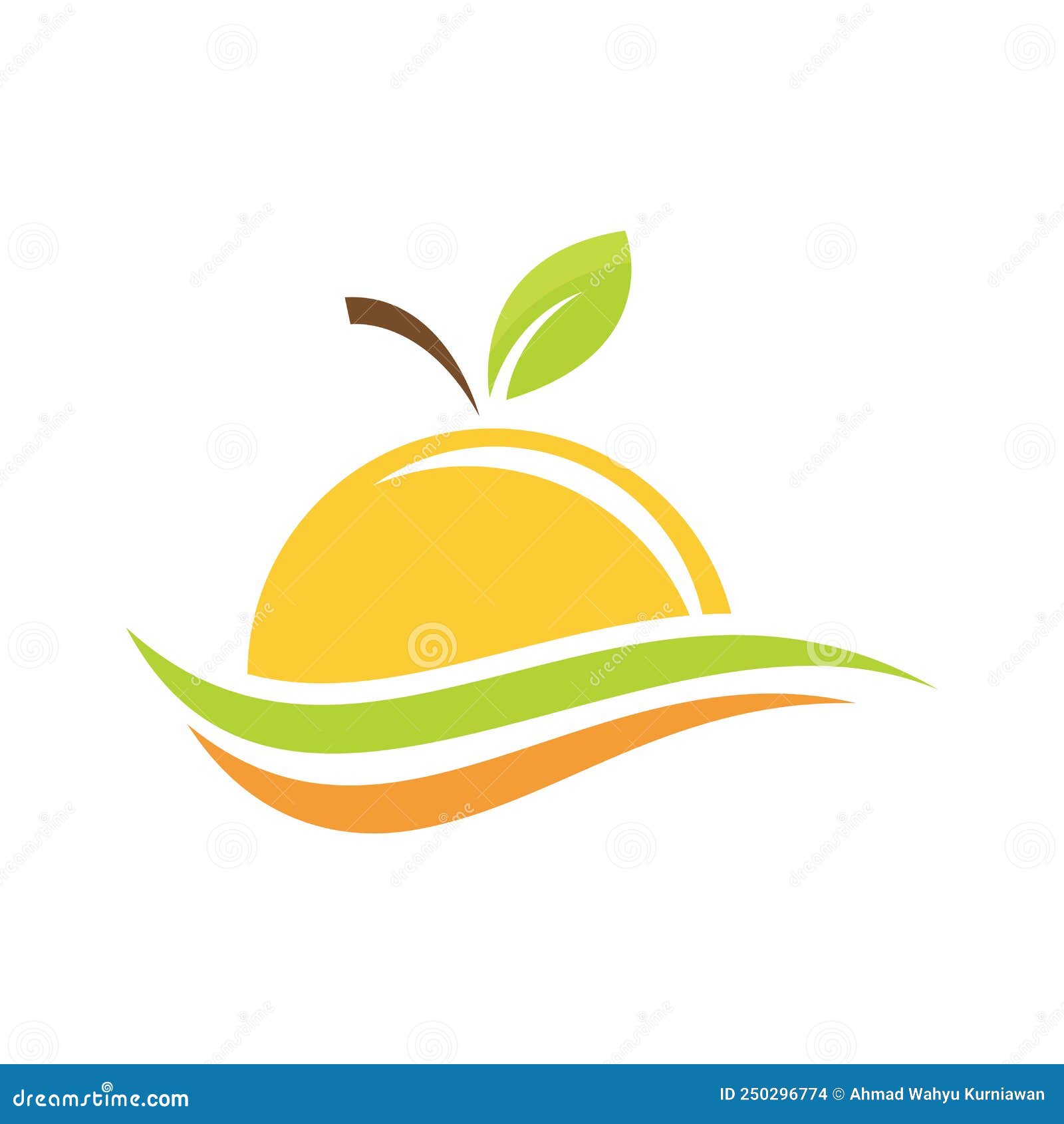 Orange fruit logo stock vector. Illustration of fresh - 250296774